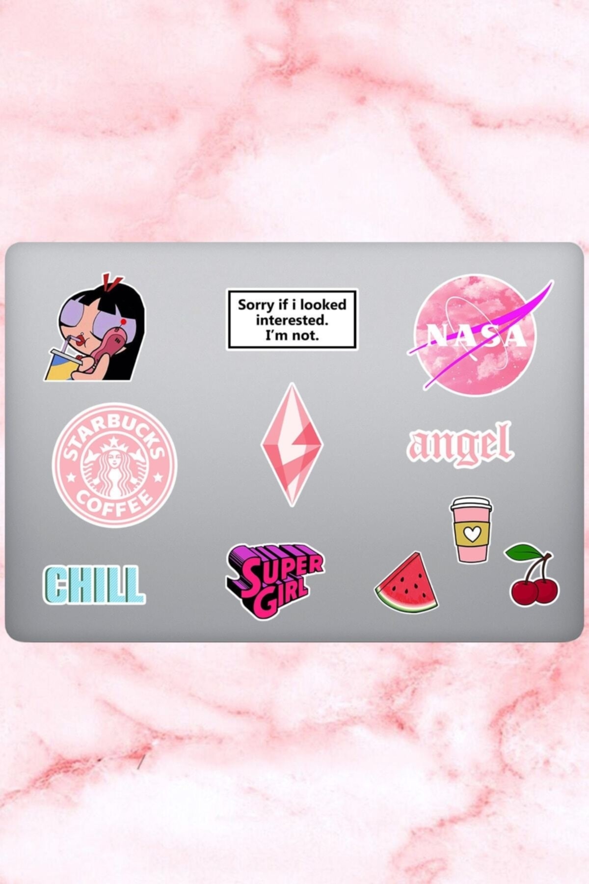 Fec Reklam Tozpembe Temalı Laptop Sticker (11 Adet) - Fiyatı, Yorumları