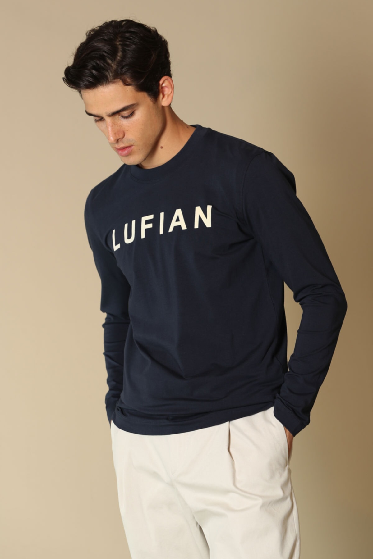 Lufian Akarn Erkek Uzun Kol Tişört Lacivert Fiyatı, Yorumları - Trendyol
