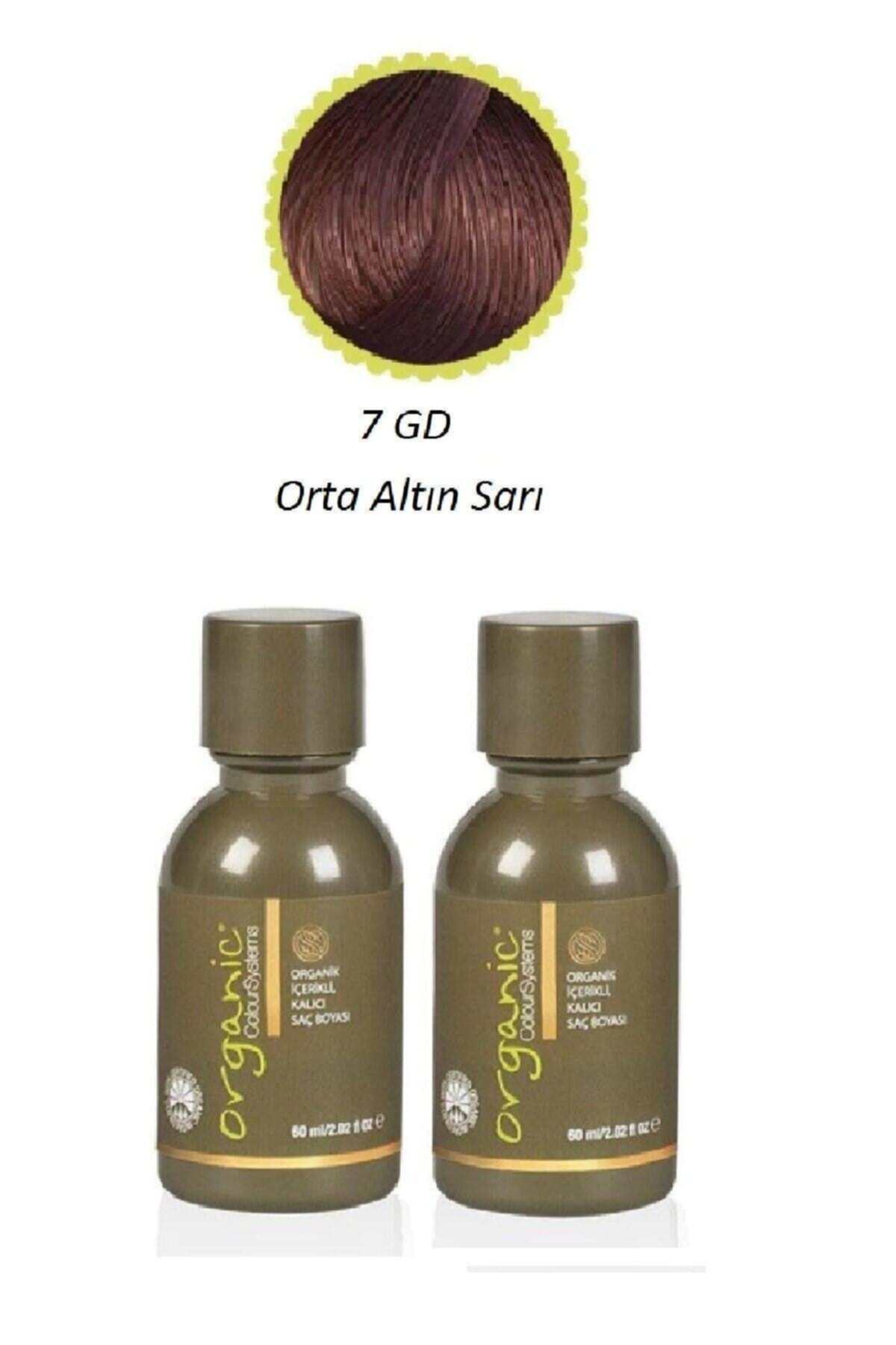 Organic Colour Systems 7gd Orta Altın Sarı Saç Boyası 60 ml X 2 Adet ...