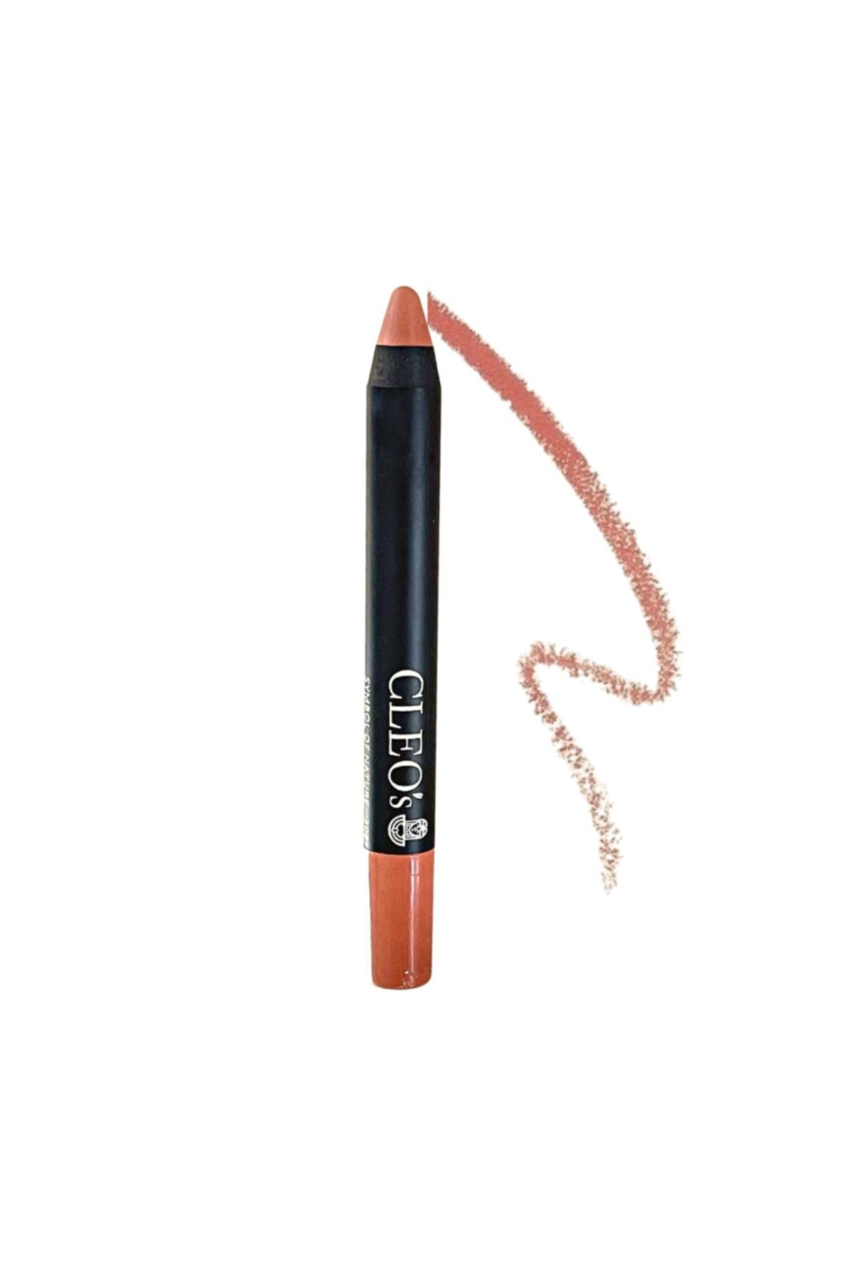 Cleo Cosmetics 24 Saat Kalıcı Waterproof Matte Lıpstıck Crayon Doğal ...