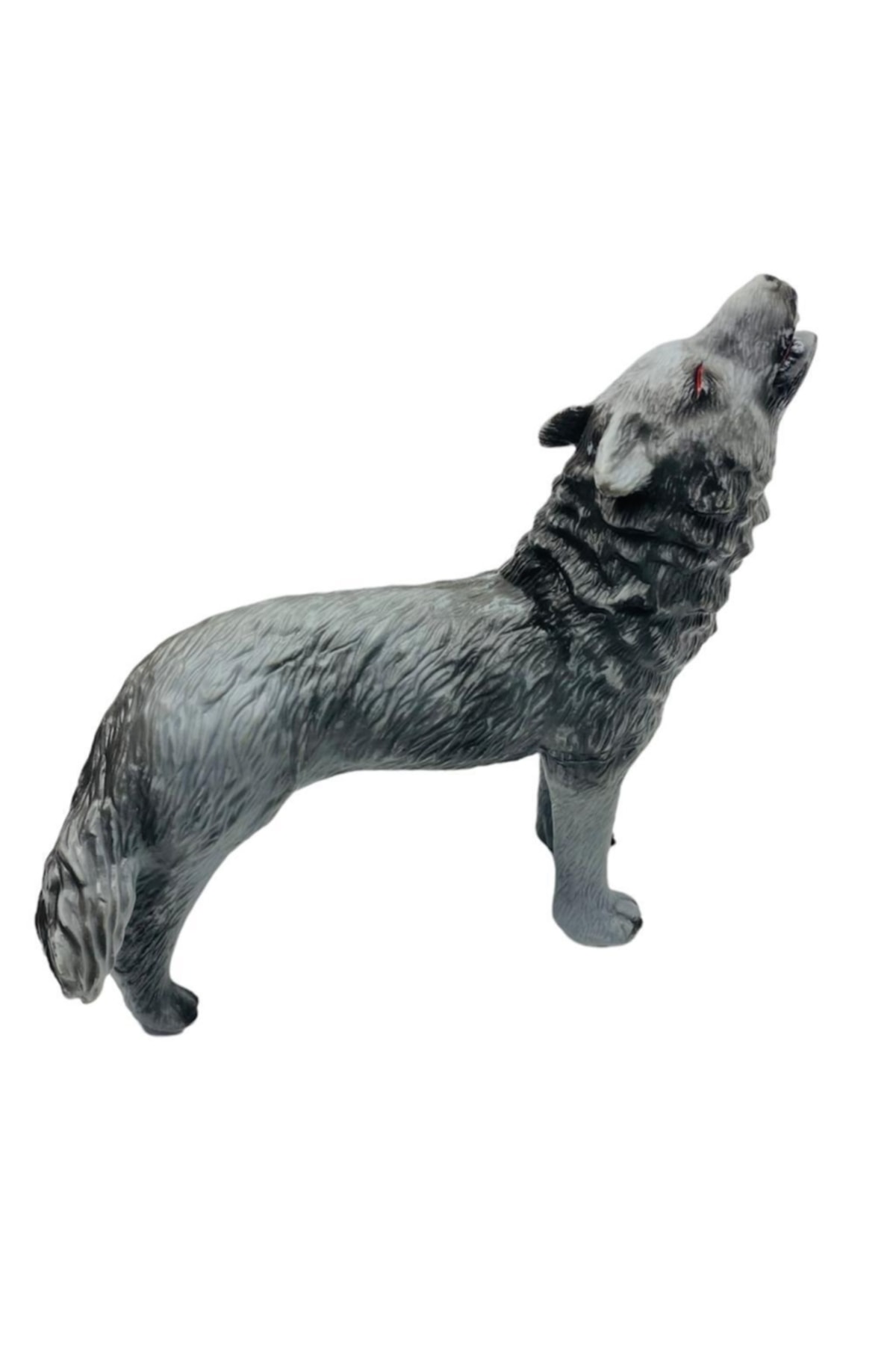 toysandmore Kurt Hayvan Soft Ayakta Duran Gri Yanlız Kurt 16 Cm Uzunluk ...