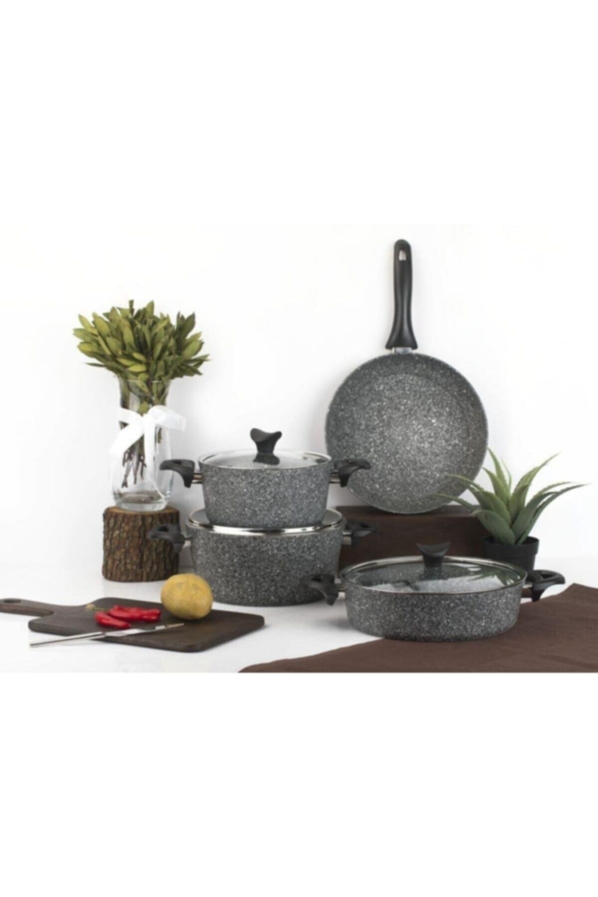 CVS Taç Mastercook 7 Parça Tencere Seti Gri Fiyatı, Yorumları - Trendyol