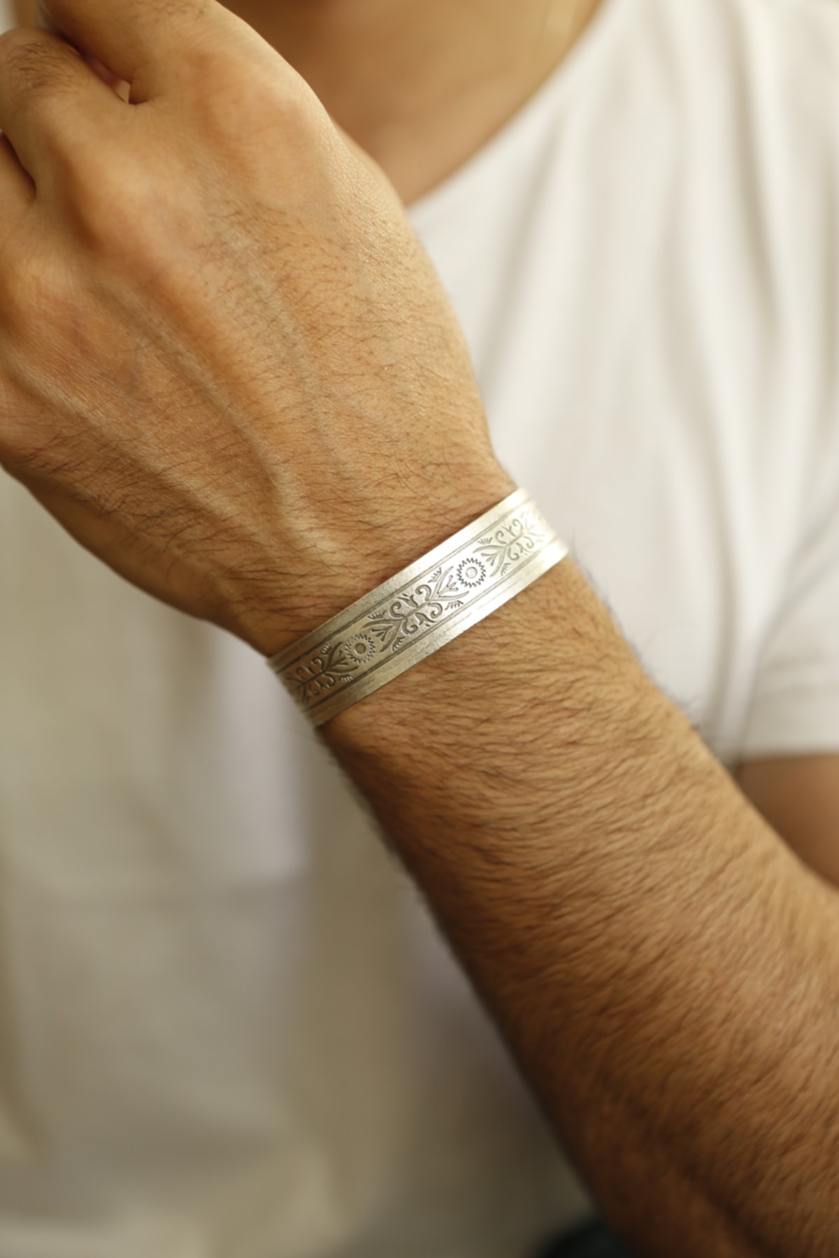 Rupen Kraft Bakır Bileklik Yassı Uçlu Ayarlanabilir %100 Bakır Bileklik ...