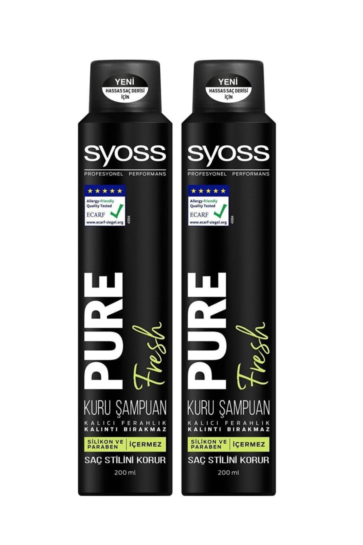Syoss Pure Fresh Kuru Şampuan 200 Ml X 2 Adet Fiyatı, Yorumları - Trendyol