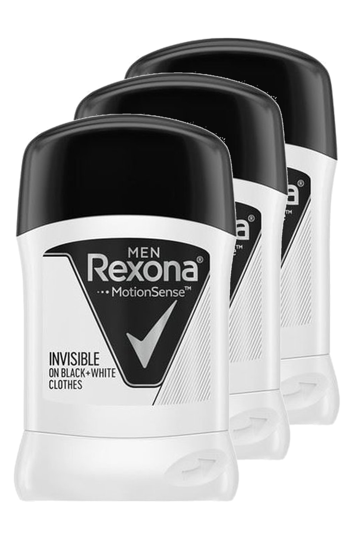 Rexona Invisible Black White Erkek Stick Deodorant 50 Ml. Üçlü Set ...