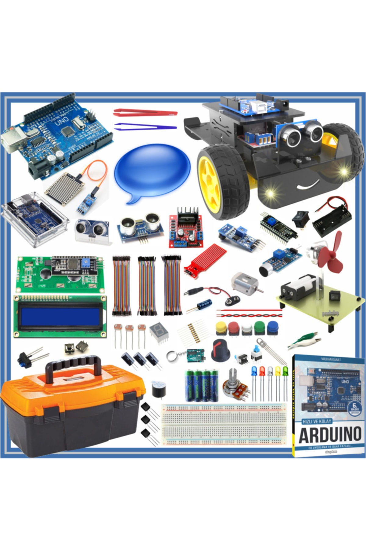 Prtp-Prototip Arduino Başlangıç Seti Uno R3 Turbo V2. 112 Parça 359 ...