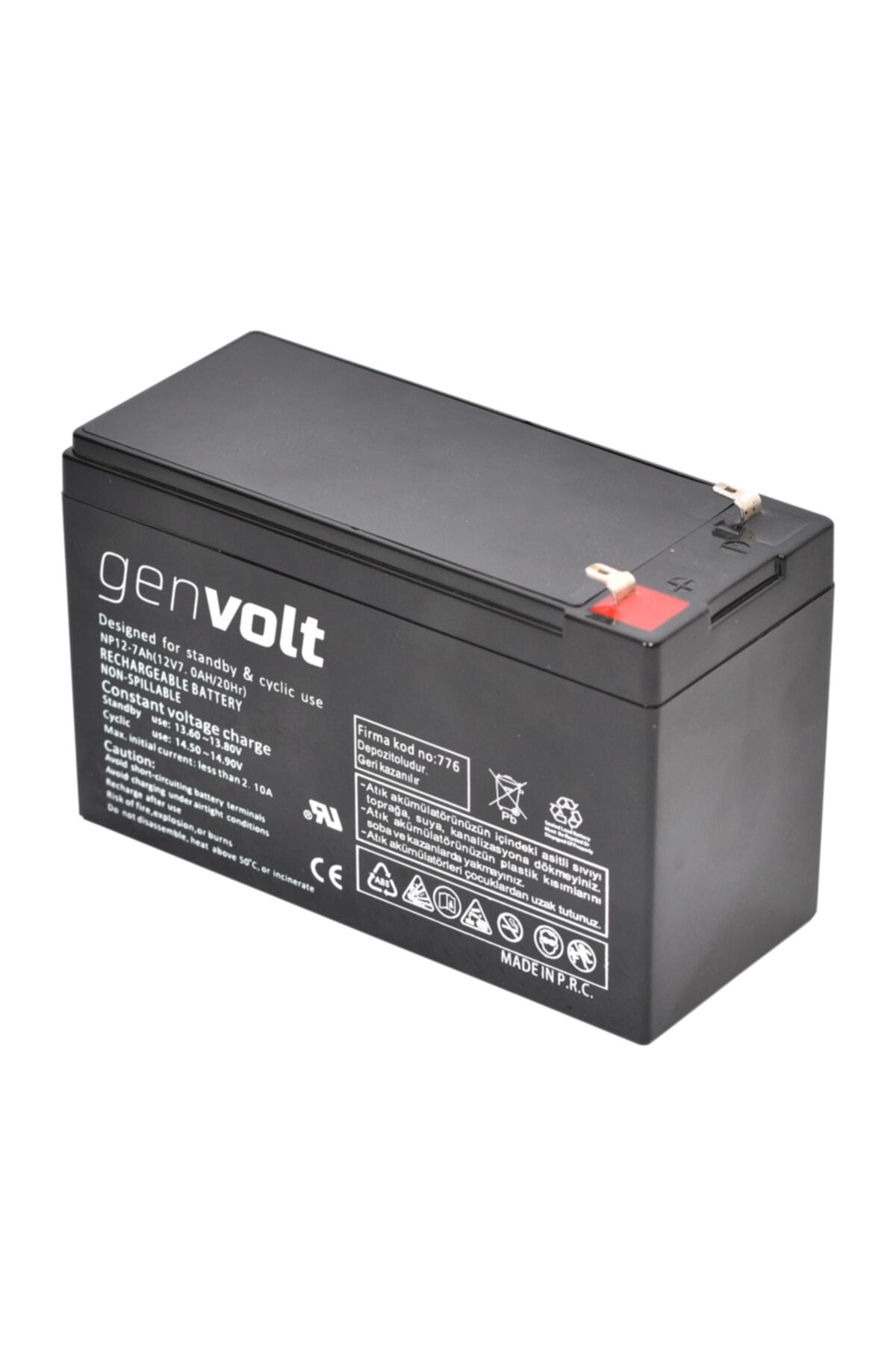 Genvolt 12v 7ah Alarm Ups Kepenk Bakımsız Kuru Akü - Fiyatı, Yorumları
