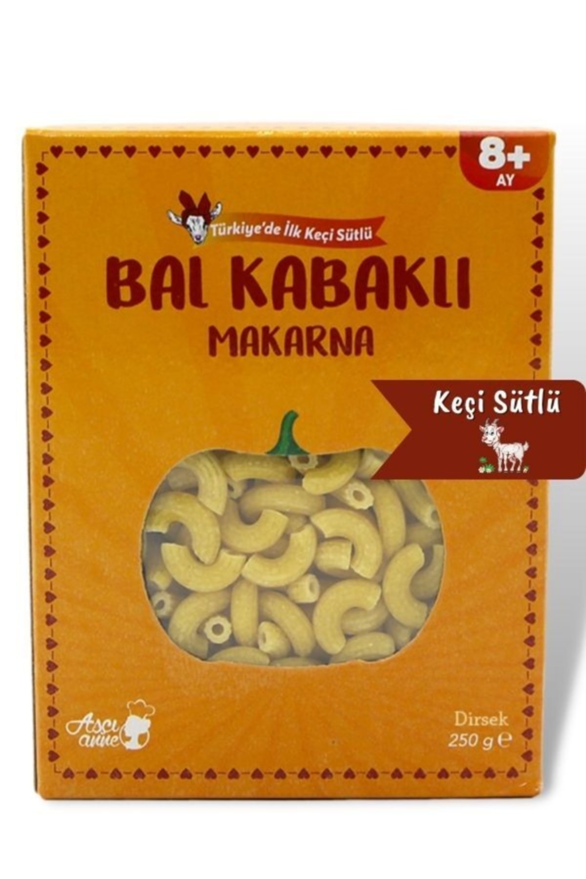 AşçıAnne Aşçı Anne Bal Kabaklı Keçi Sütlü Makarna (DİRSEK) 250 gr ...