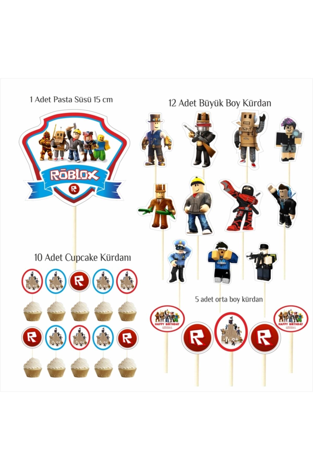 SİYAH PARTİ EVİ Roblox Doğum Günü Pasta Süsü Kürdan Seti Fiyatı ...