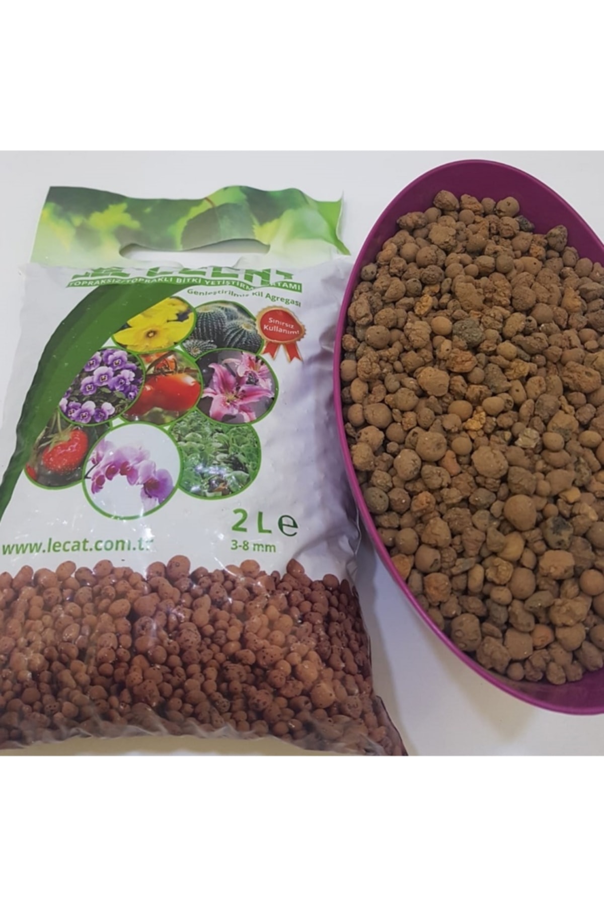 Asenya Kil Bilyesi 2 Lt 3-8 Mm Hidroponik Toprak Lecat Kil Bilyesi ...