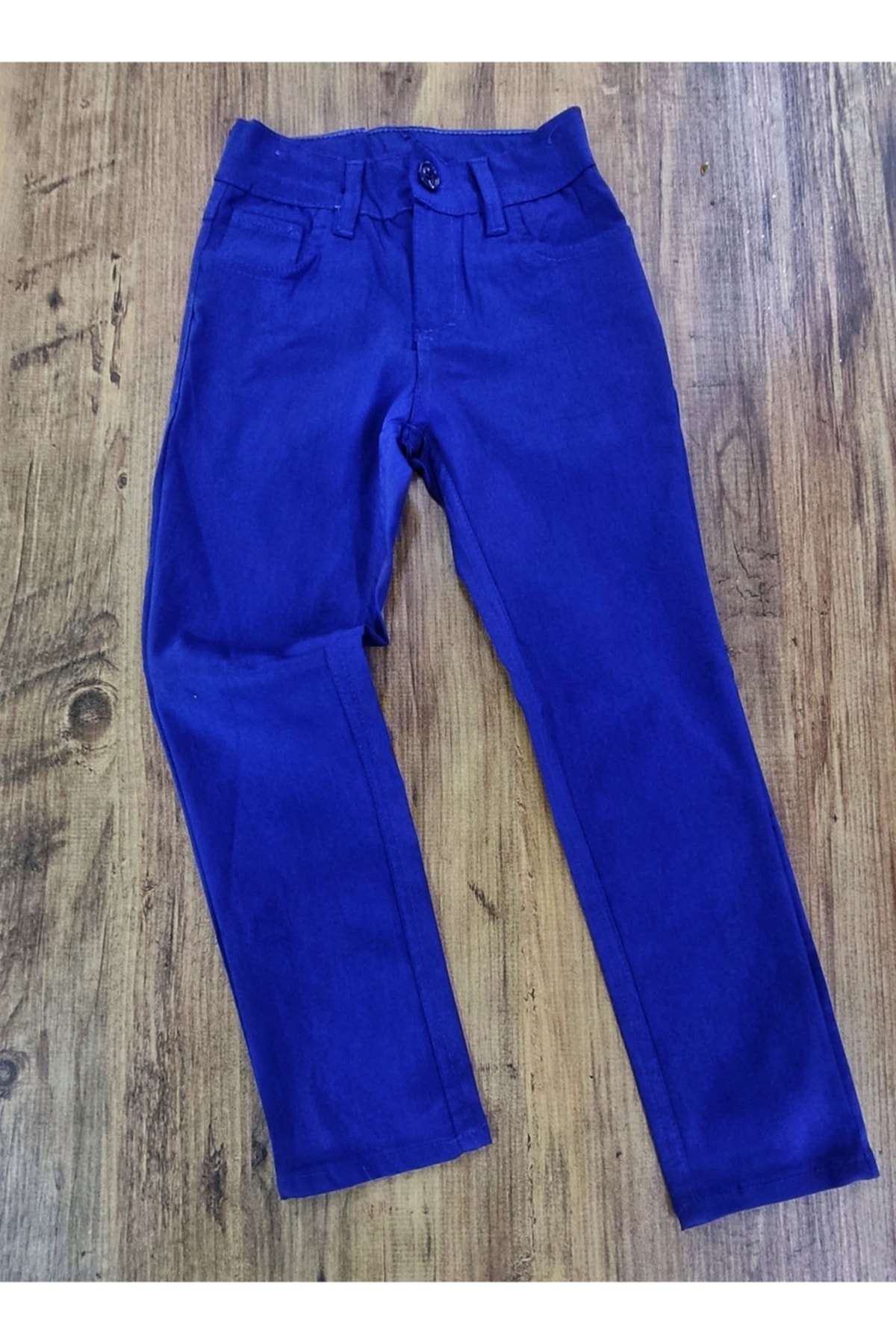 Çello mello Boy's Sax Blue Lycra Gabardine N April 23 Pants - Trendyol