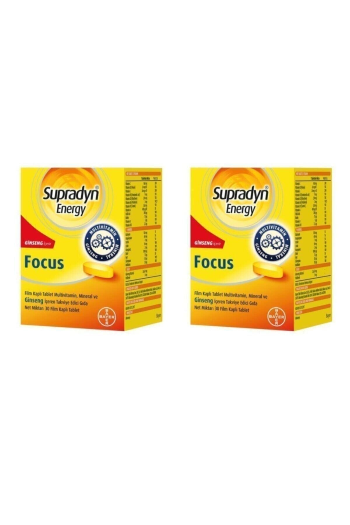 Supradyn Energy Focus 30 Tablet 2 Kutu
