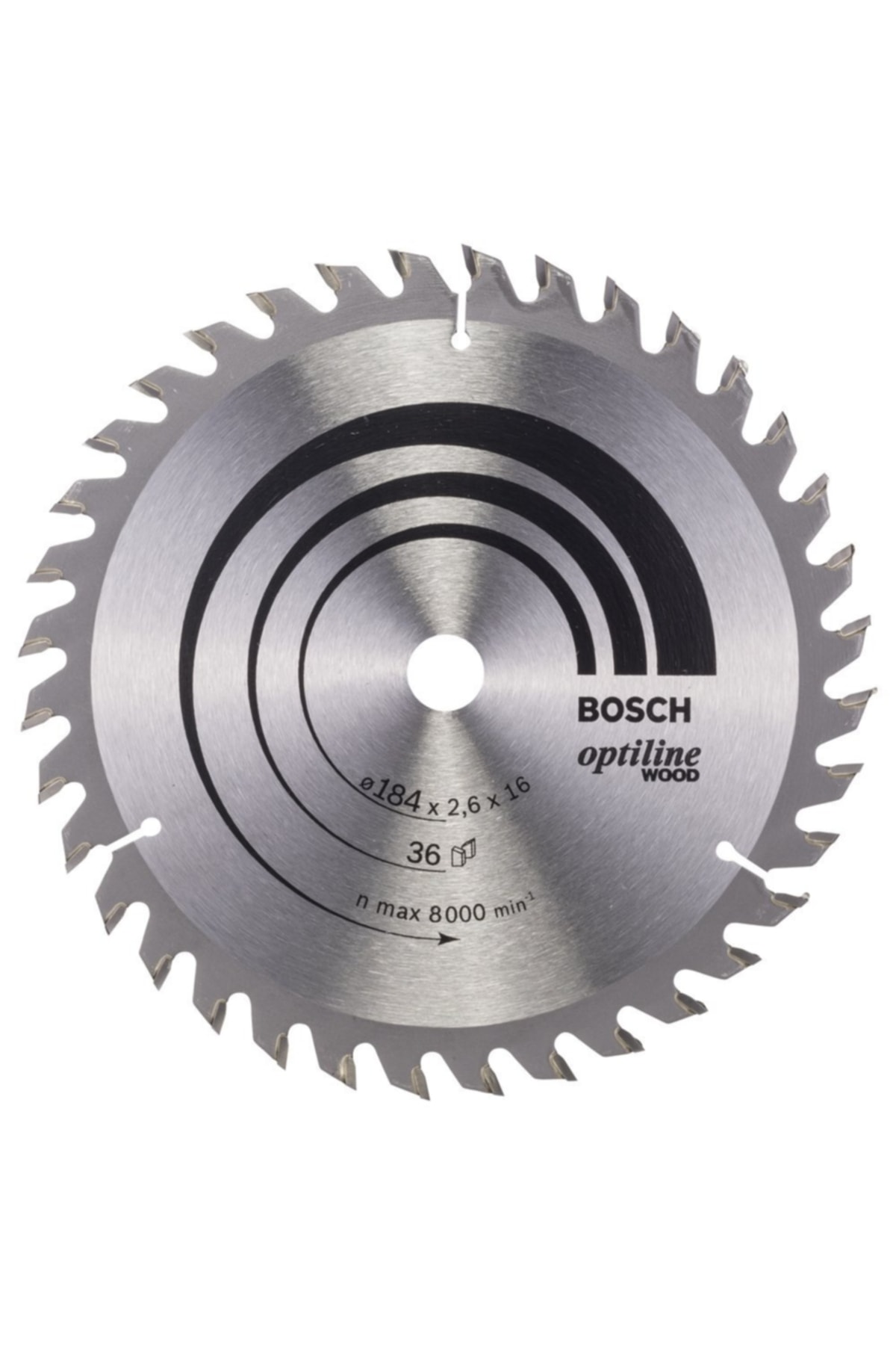 Bosch - Optiline Serisi Ahşap Için Daire Testere Bıçağı 184*16 Mm 36 ...