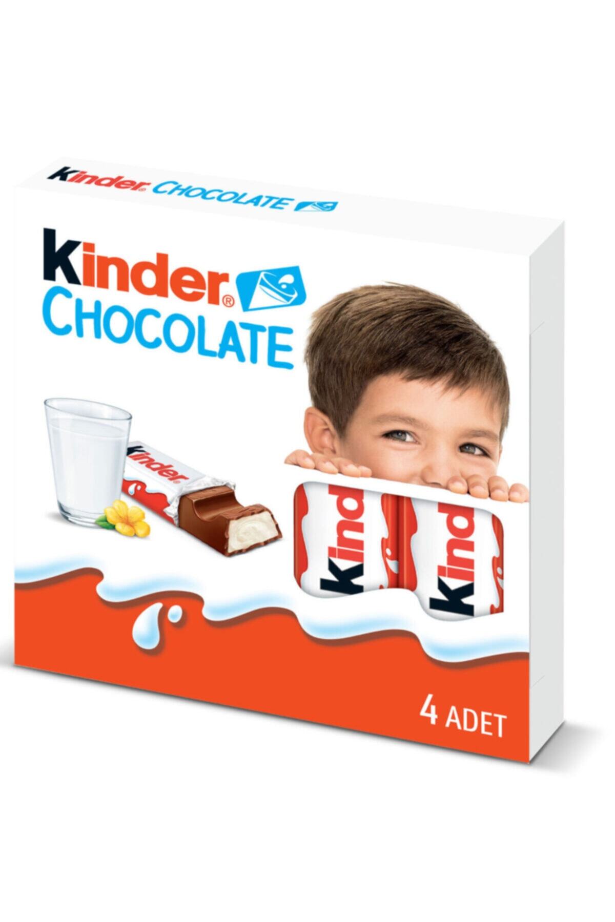 Kinder Chocolate Çikolata Bar T4 4'lü Paket 50 gr Fiyatı, Yorumları ...