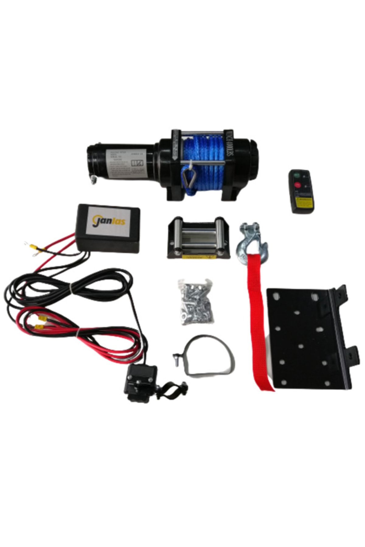 Janlas 4000 Lbs Sentetik Halat Atv 4x4 Offroad Vinç Uzaktan Kumandalı ...