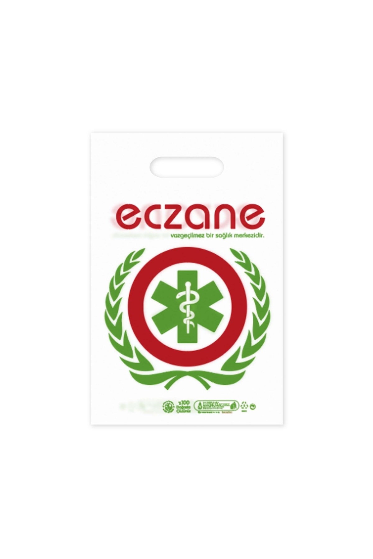 Naksan Plastik Elgeçme Eczane Poşeti (no:1) 22x33 Cm (tasarım 5) - 100 ...