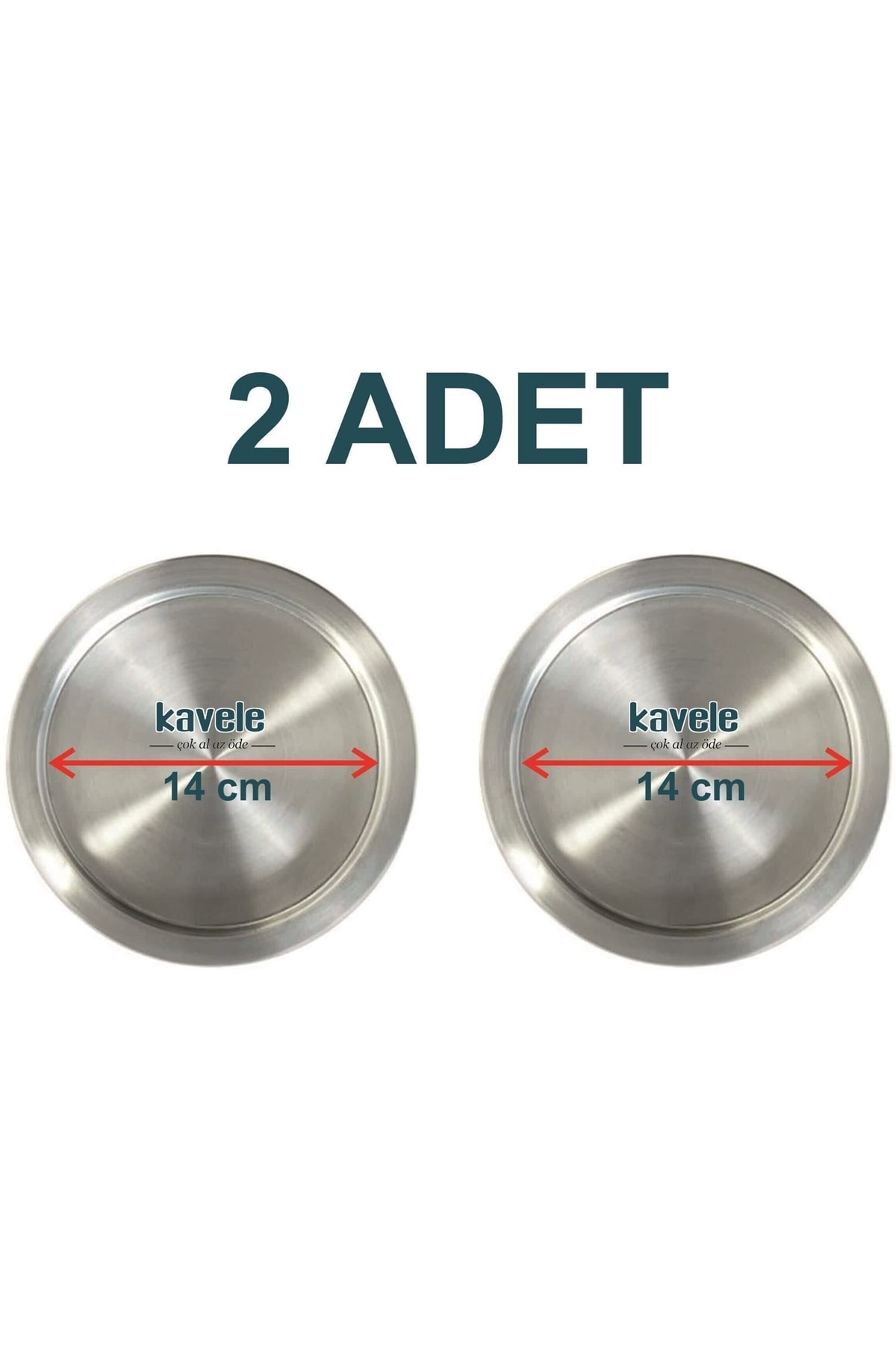 KAVELE 2 Adet 19 Cm Kadayıf Künefe Tepsisi-künefe Tabağı Iç Çap 14 Cm ...
