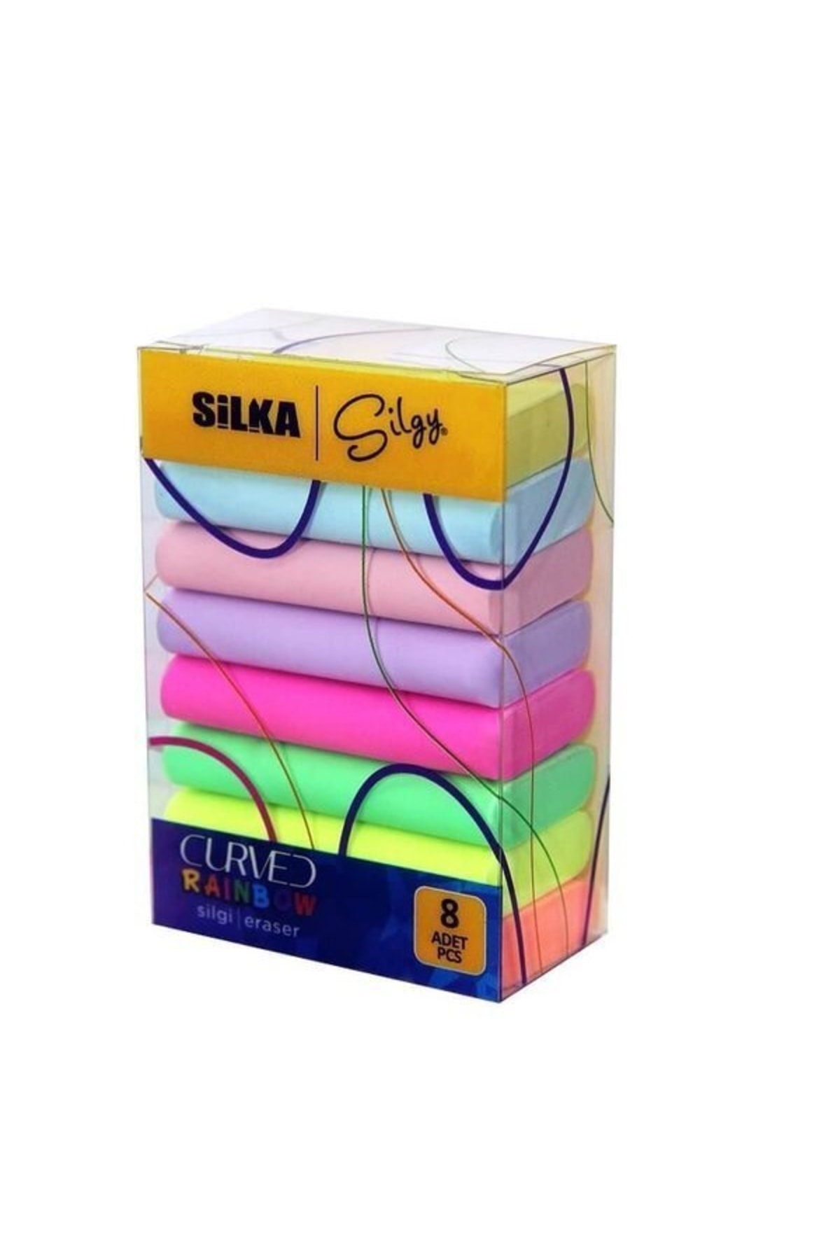 Silka Silgy Curved Rainbow 8'li Silgi Seti Fiyatı, Yorumları - Trendyol