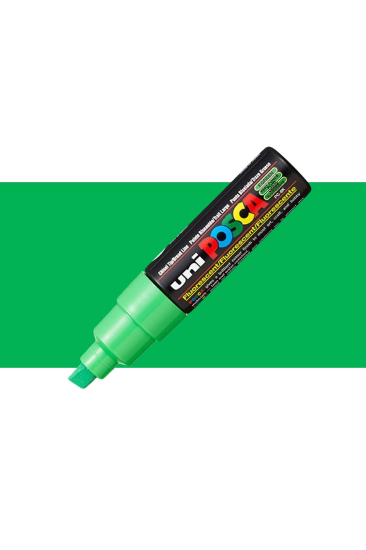 Uni Posca Marker Kalem Pc-8k 8 mm Fosforlu Yeşil - Fiyatı, Yorumları