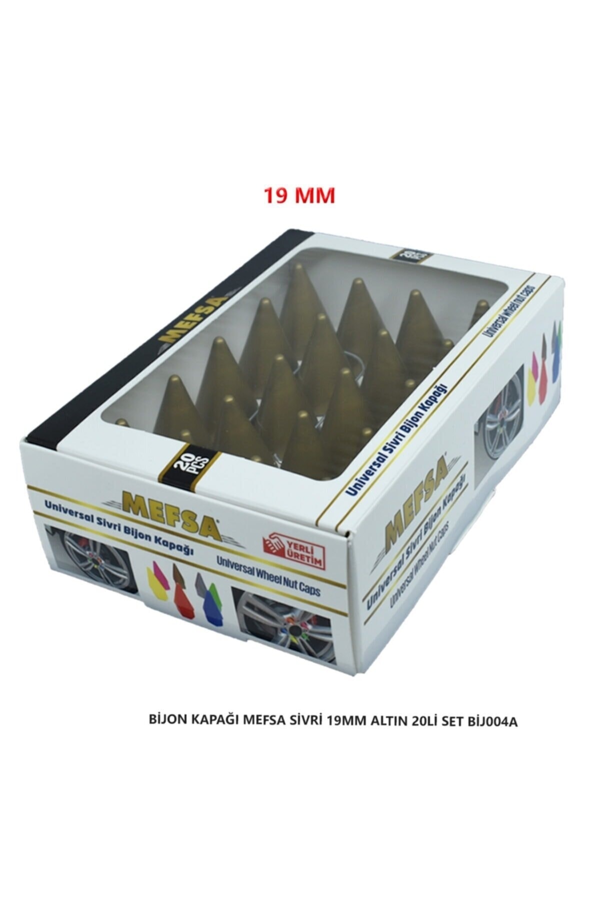 otodemir Sivri Bijon Kapağı - Sarı Bijon Kapağı - Jant Bijon Kapağı ...