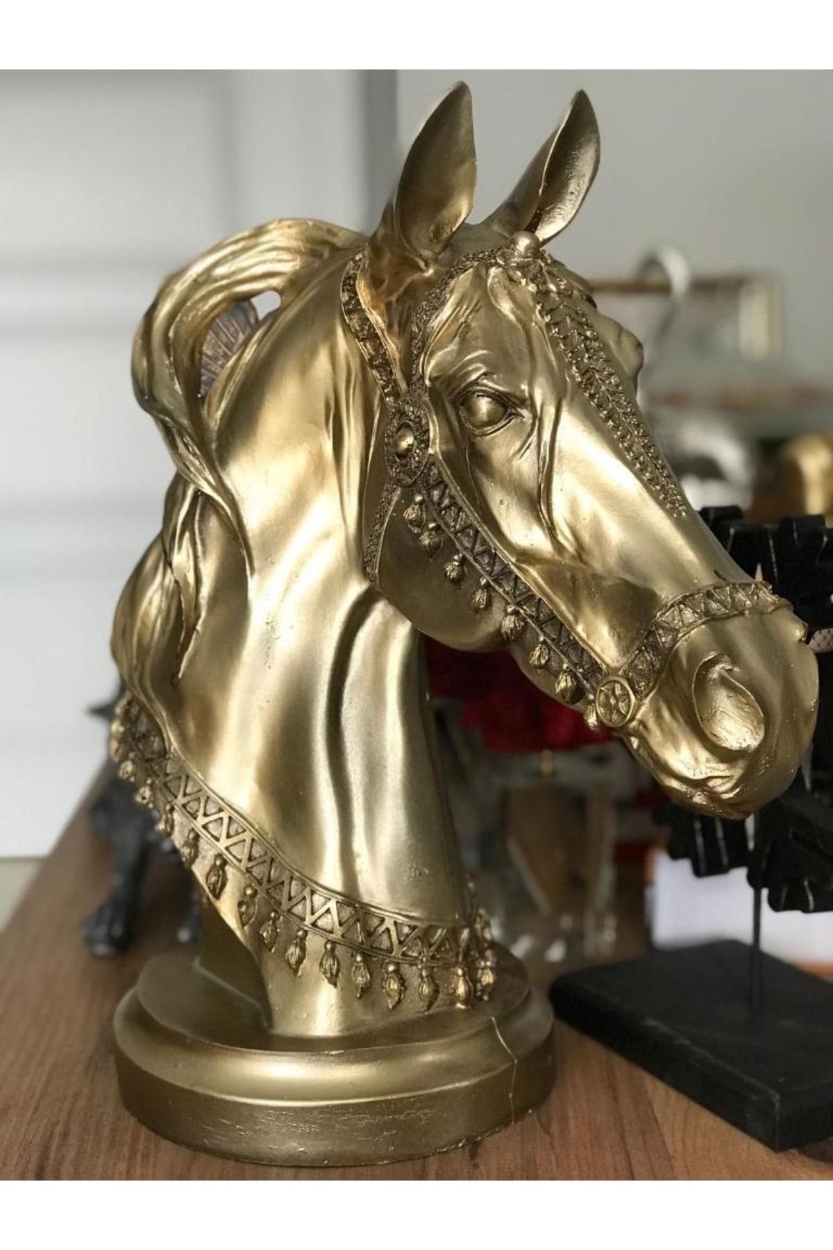 Mirsa Global Dekoratif At Kafası Büst Büyük Boy Heykeli Fiyatı ...