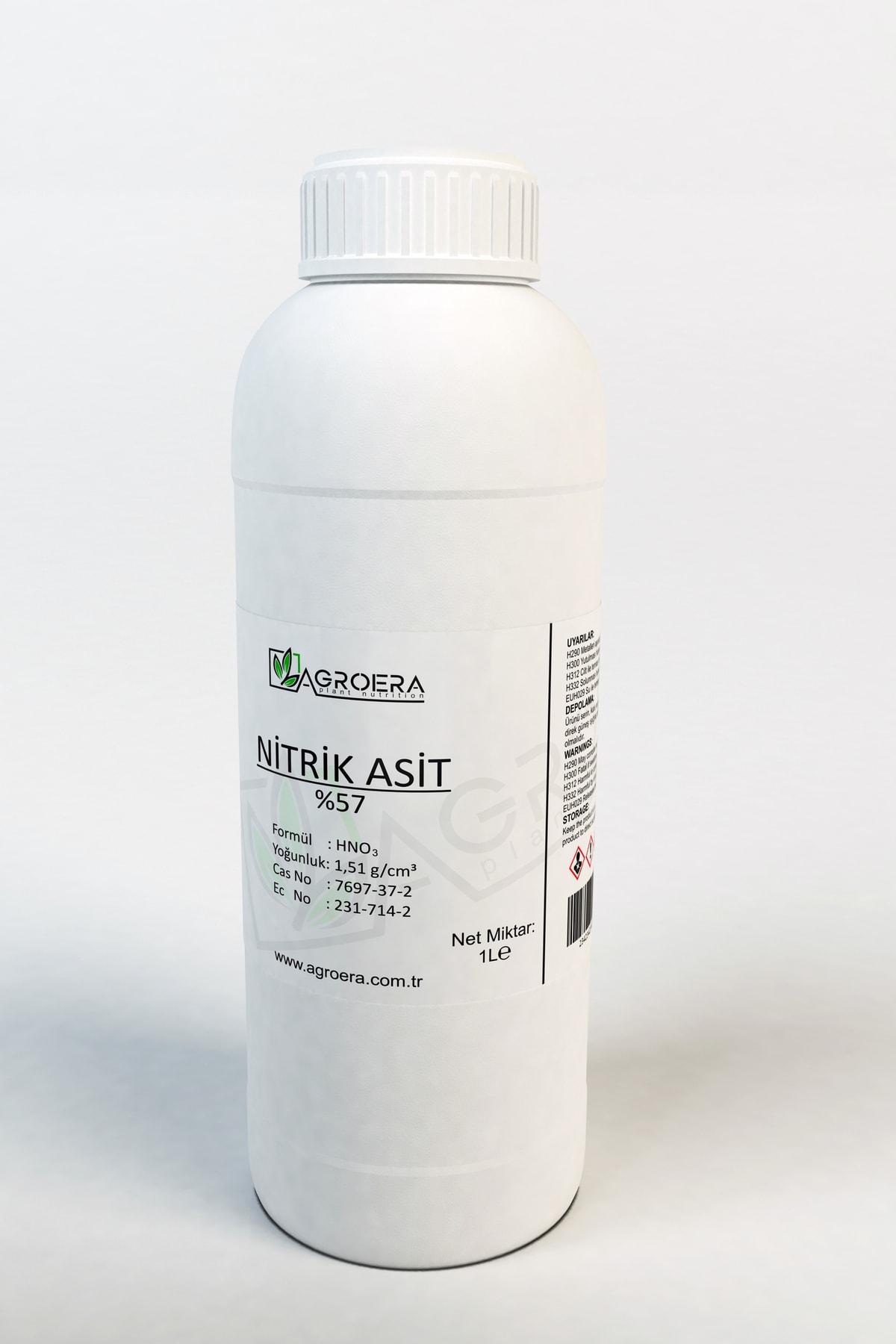 AGROERA Plant Nutrition Nitrik Asit %57 1 Litre (1,5 Kg.) Teknik ...