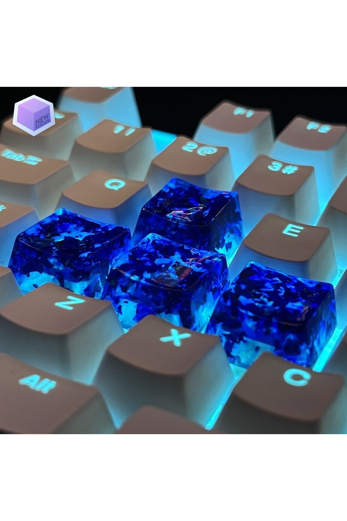 New Keycaps Deep Ocean W-a-s-d Ve Yön Tuşları Dörtlü Set Mekanik Klavye ...
