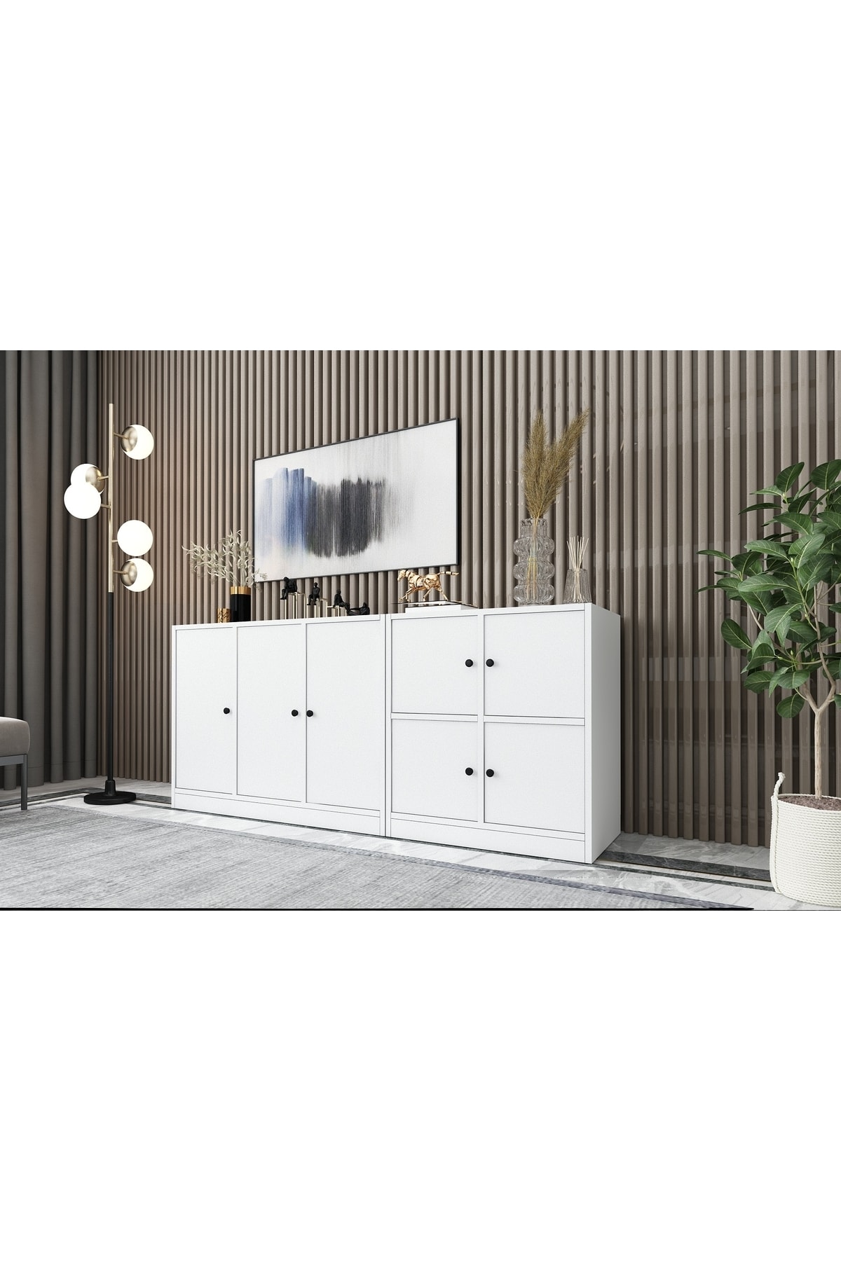 Nettrends Dolapli Konsol Beyaz 160 Cm Kns-1062-ç - Fiyatı, Yorumları