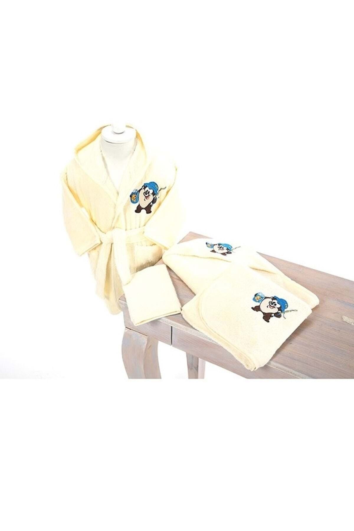 Özdilek Bambu Ashley Yenidoğan Bebek Bornoz Seti-tazmanya Krem Fiyatı ...