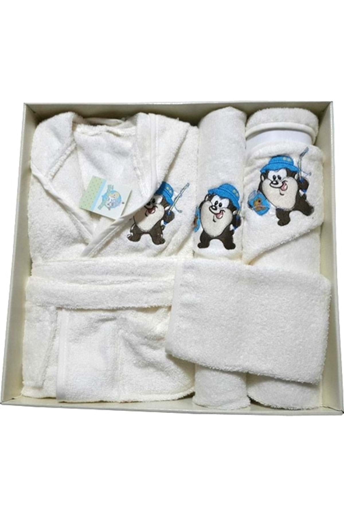 Özdilek Bambu Ashley Yenidoğan Bebek Bornoz Seti-tazmanya Krem Fiyatı ...