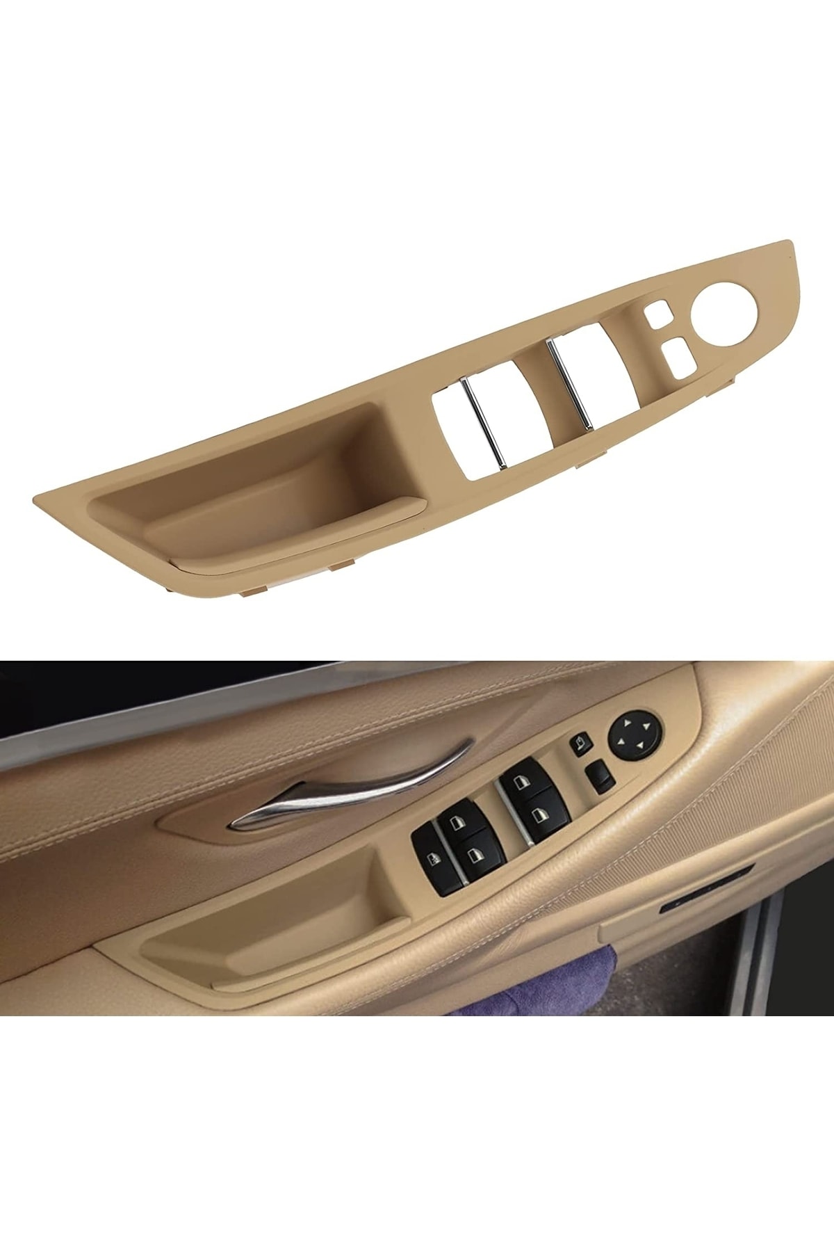 Genel Markalar Bmw 5 Serisi F10-f18 Cam Düğme Çerçevesi Katlanır Ayna ...