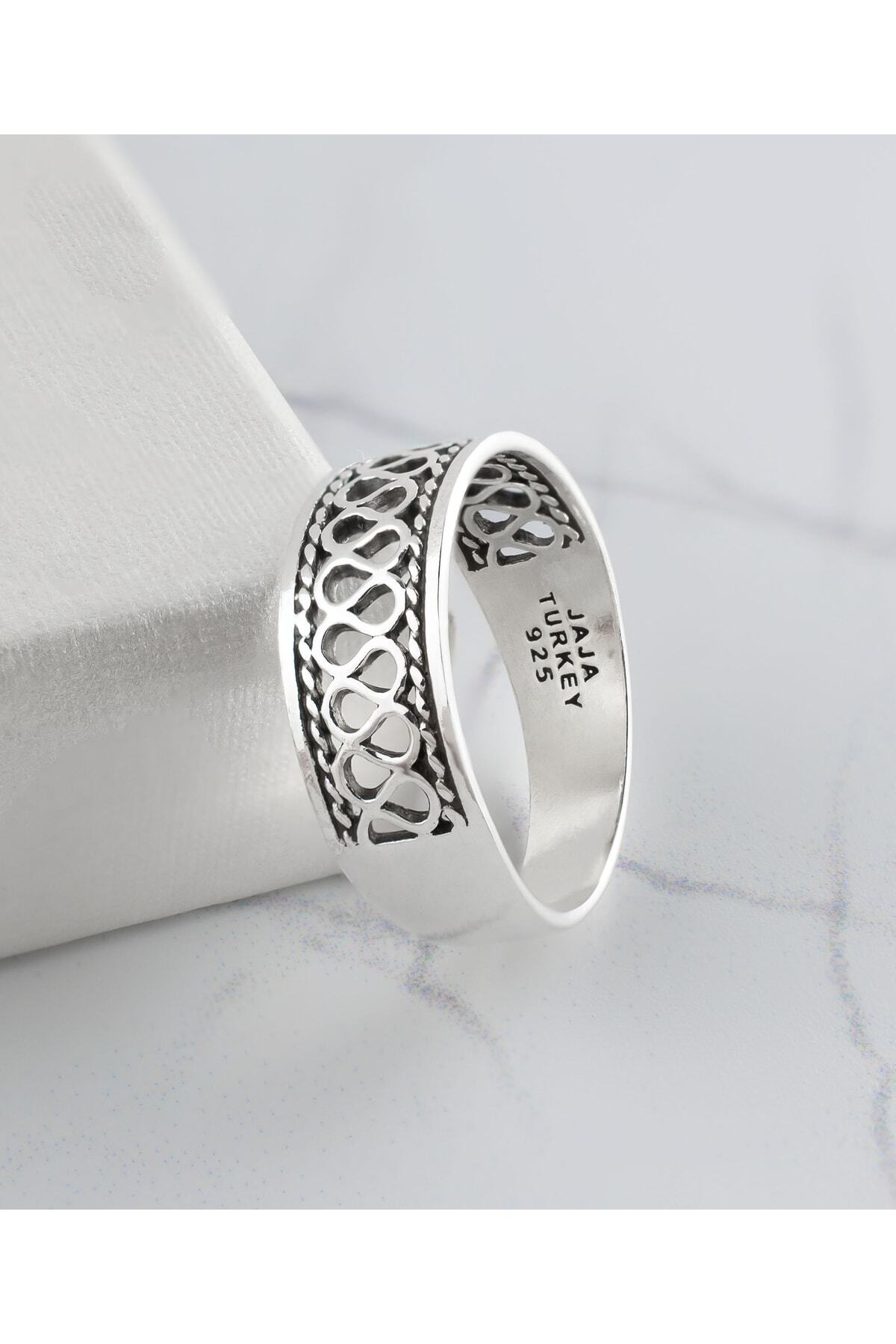 Filigran Silver 925 Ayar Otantik Sonsuzluk Motifli Alyans Unisex Gümüş ...