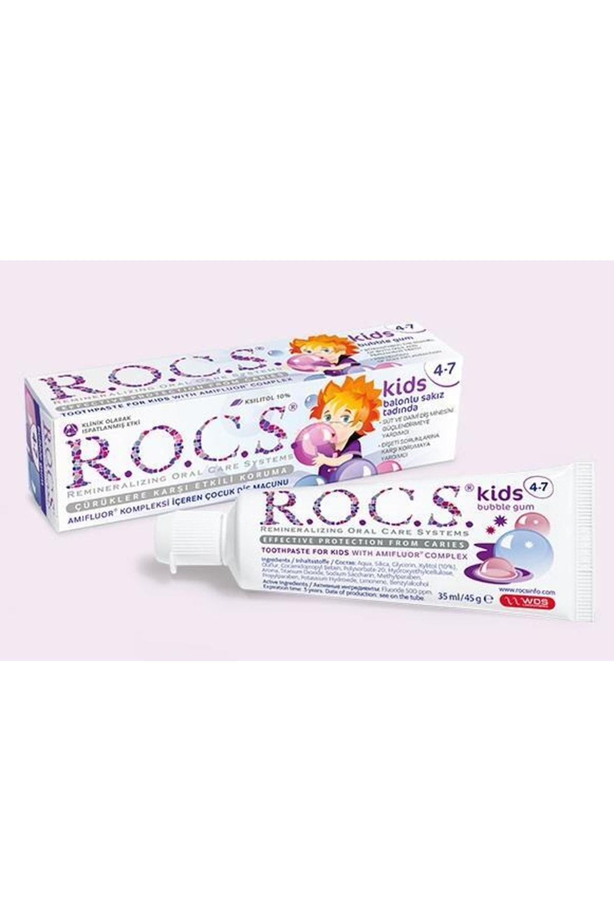 ROCS DİŞ Rocs Kids Balon Sakızı 4-7 Yaş Diş Macunu 45 Gr Fiyatı ...