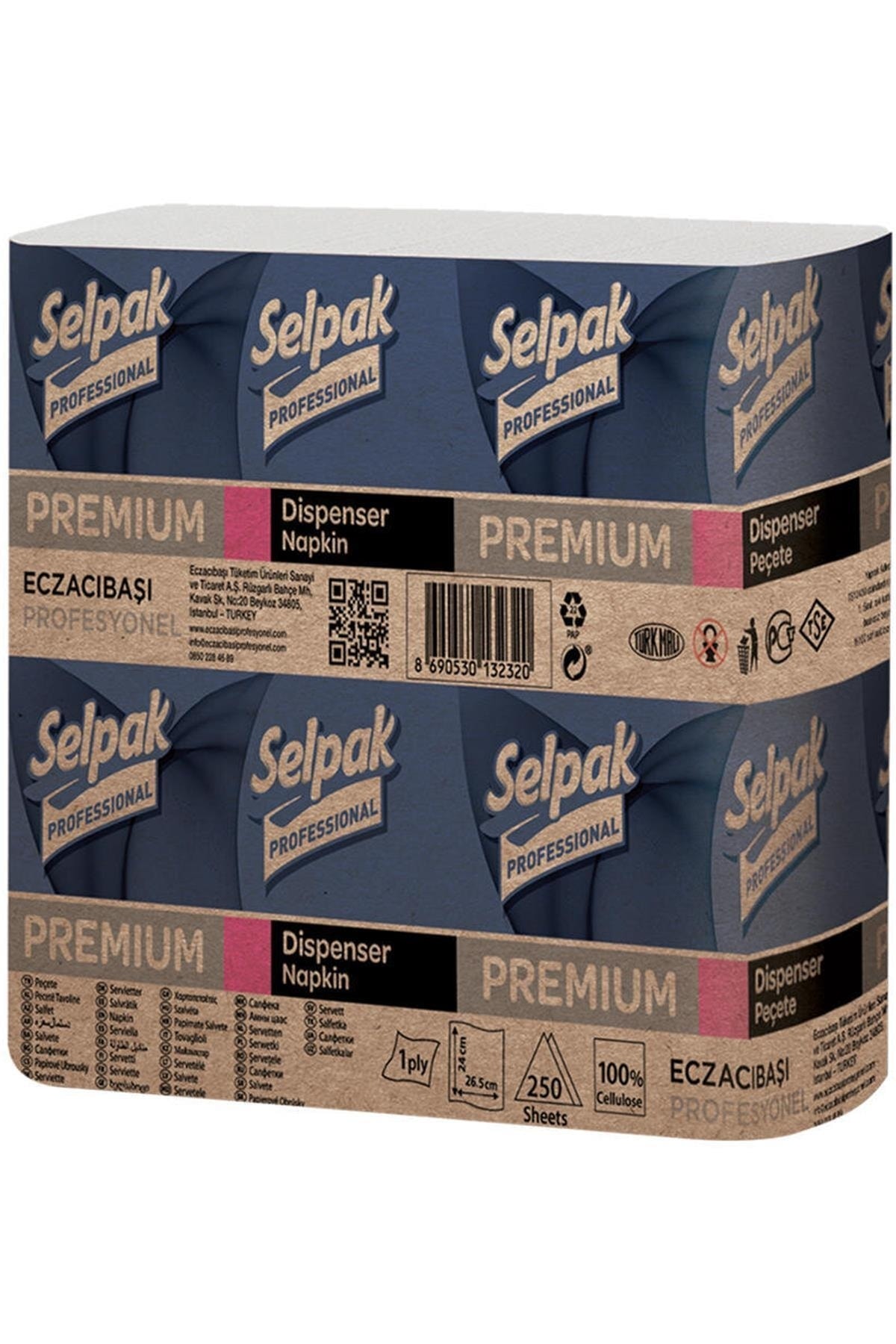 Selpak Professional Premium Extra Masaüstü Dispenser Peçete 26,5 Cm X ...