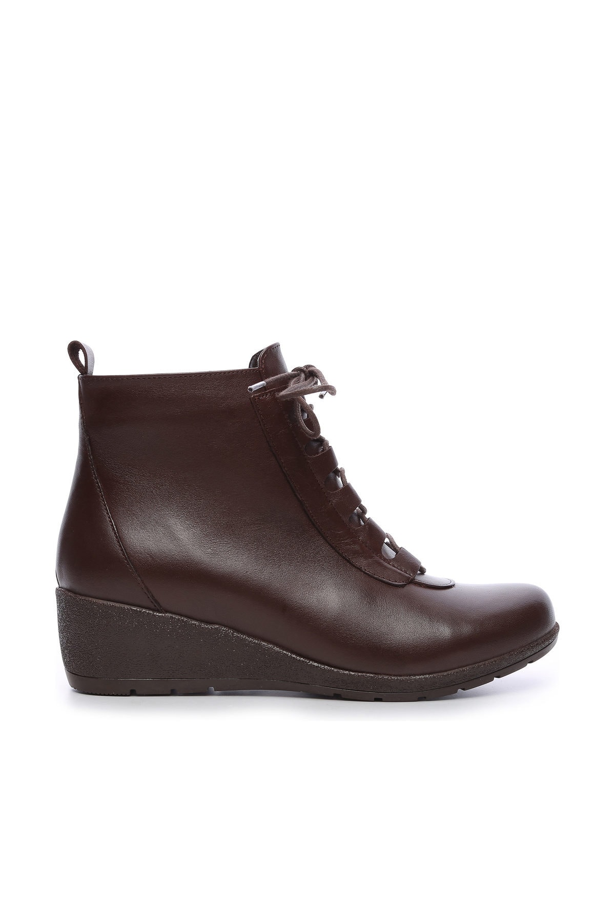 KEMAL TANCA Hakiki Deri Kahverengi Kadın Casual Bot