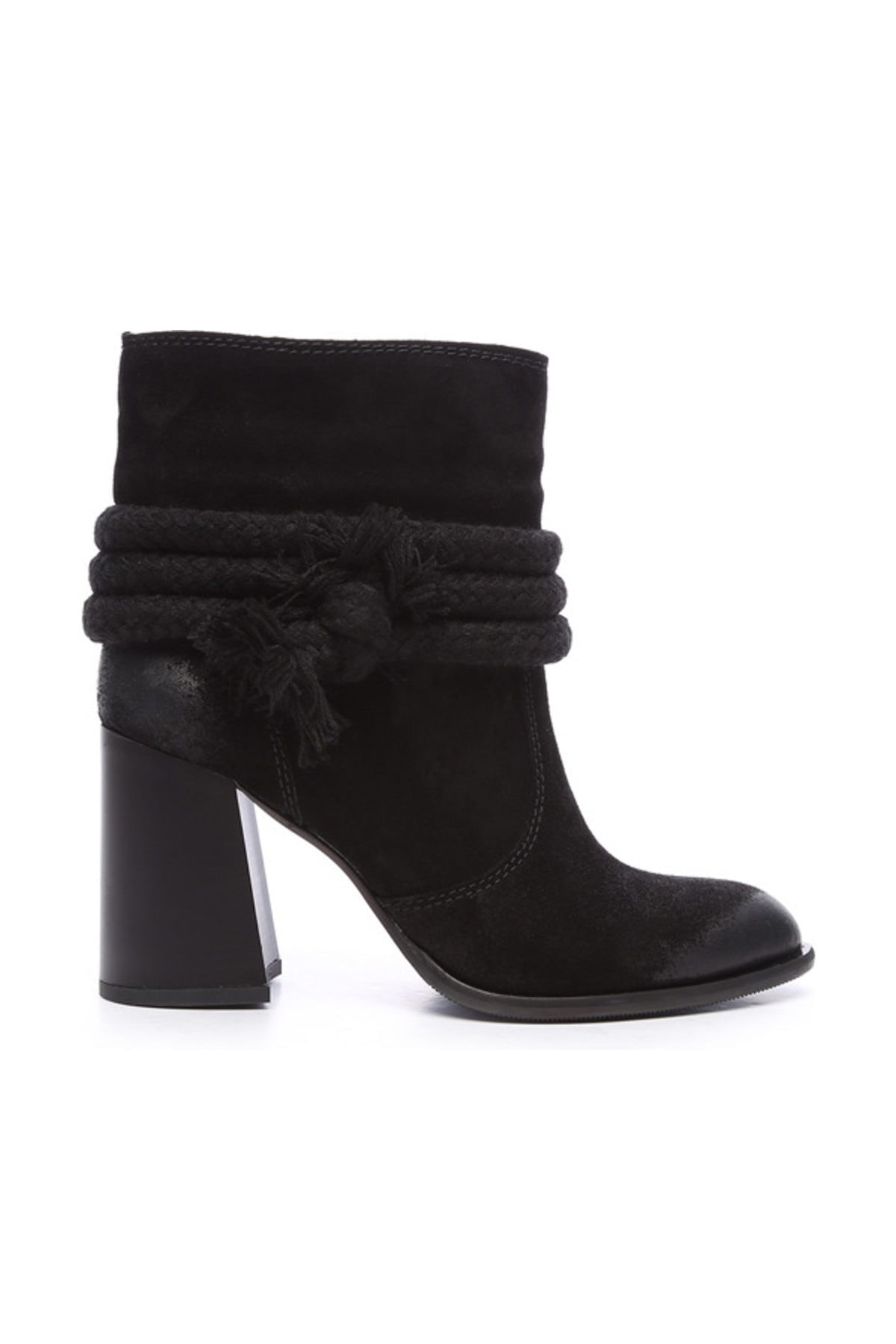 KEMAL TANCA Hakiki Deri Siyah Kadın Casual Bot