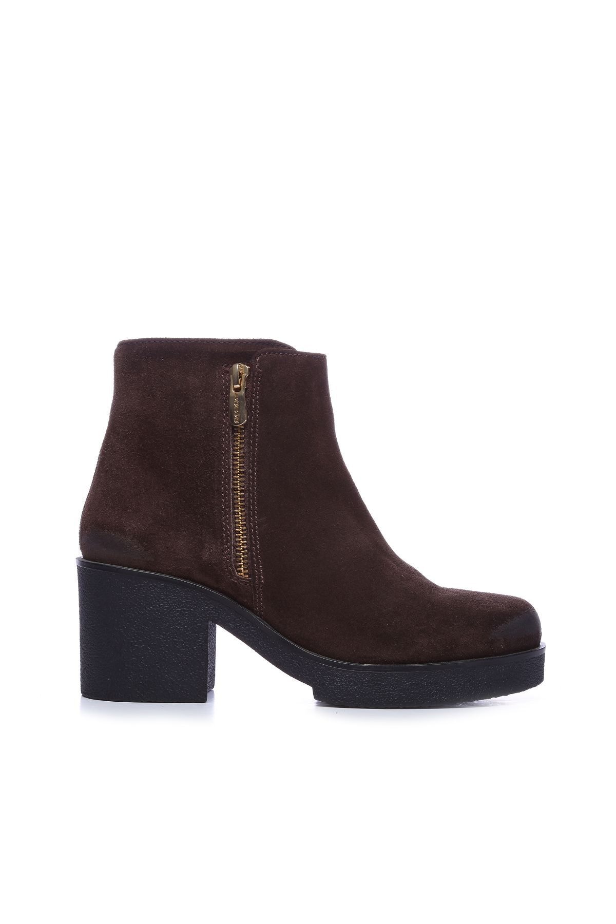 KEMAL TANCA Hakiki Deri Kahverengi Kadın Bot