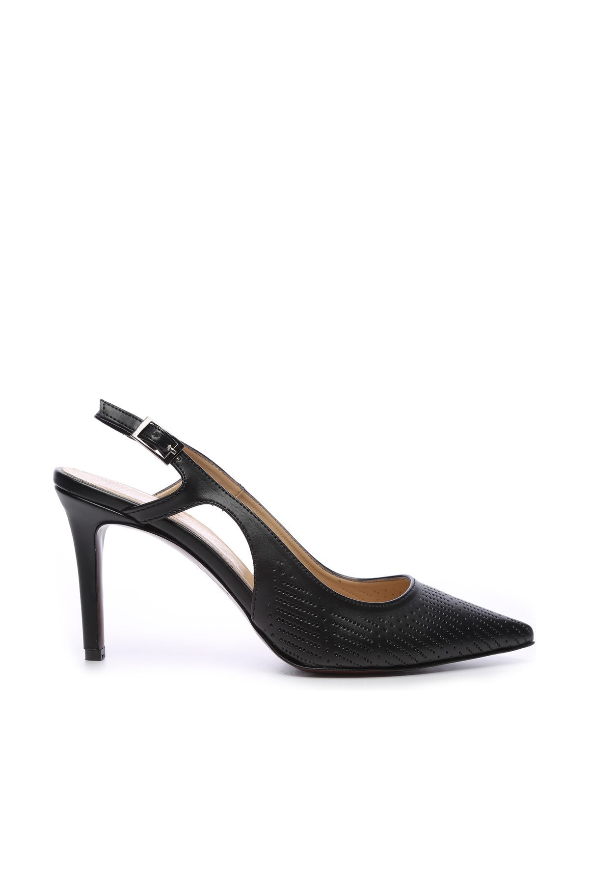 KEMAL TANCA Siyah Kadın Vegan Stiletto Ayakkabı