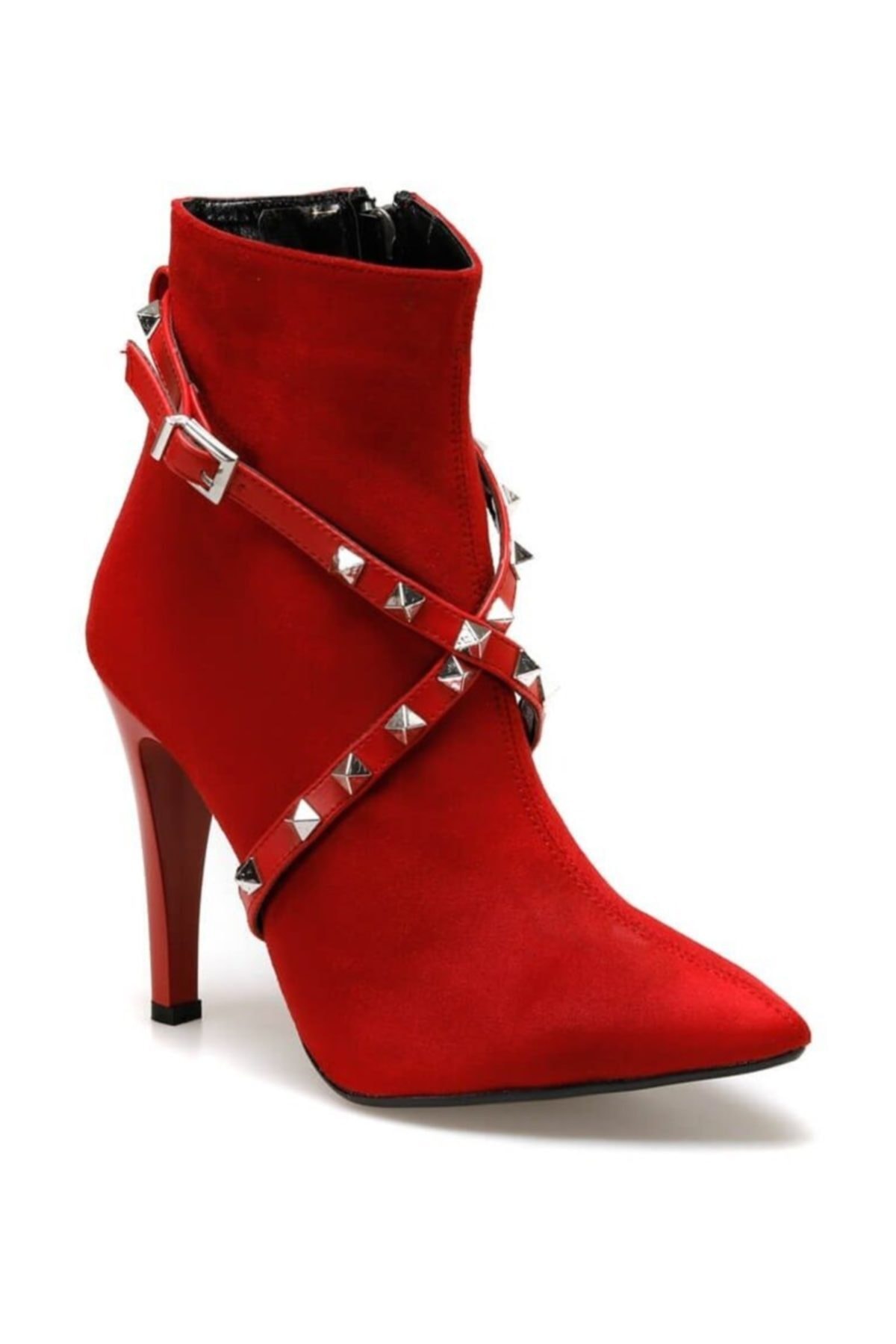 Butigo Kırmızı Kadın Topuklu Bot Butigo Kırmızı Kadın Topuklu Bot