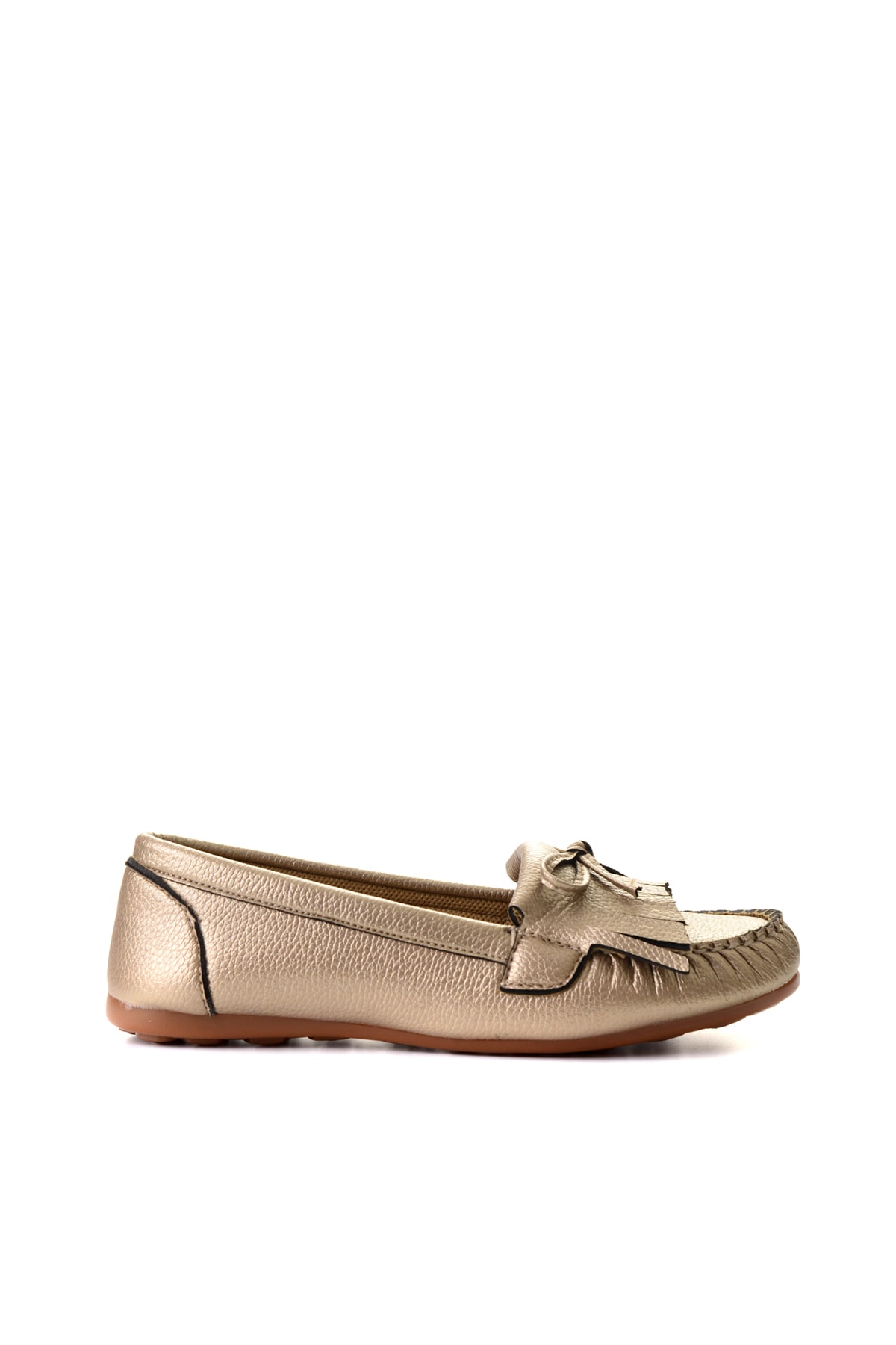 Bambi Altın Kadın Loafer Ayakkabı Bambi Altın Kadın Loafer Ayakkabı