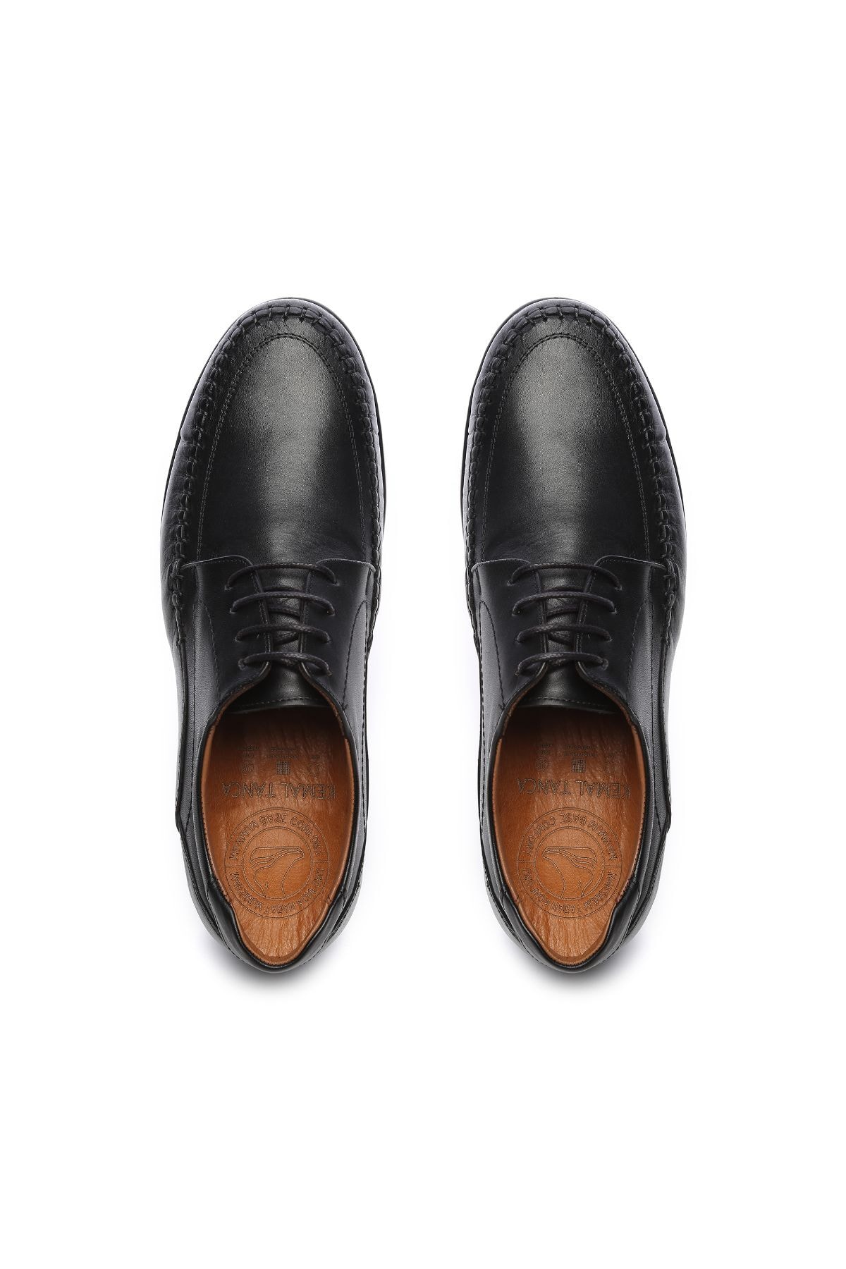 KEMAL TANCA Hakiki Deri Siyah Erkek Klasik Ayakkabı