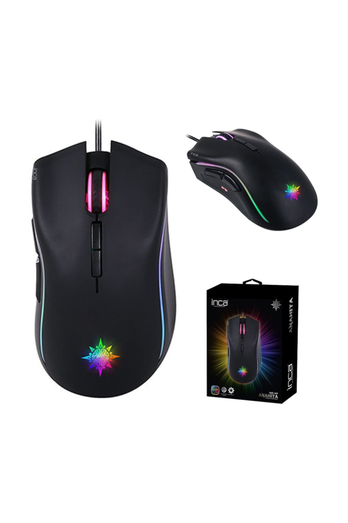 Inca Img-349 Anahita Rgb Macro Keys Professional Gaming Oyuncu Mouse Inca Img-349 Anahita Rgb Macro Keys Professional Gaming Oyuncu Mouse