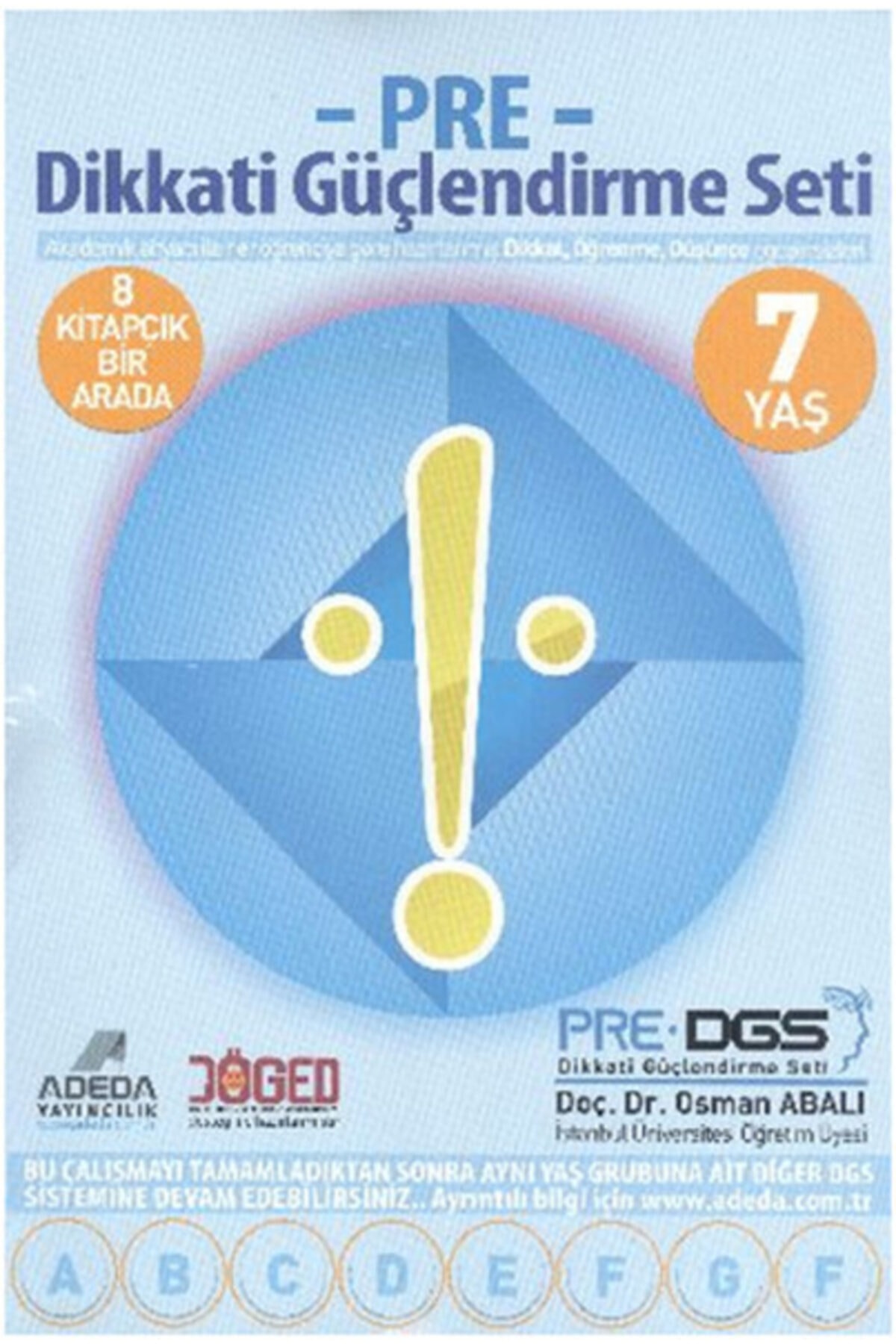 Adeda Yayınları Adeda Pre Dikkati Güçlendirme Seti 1. Sınıf 7 Yaş ...