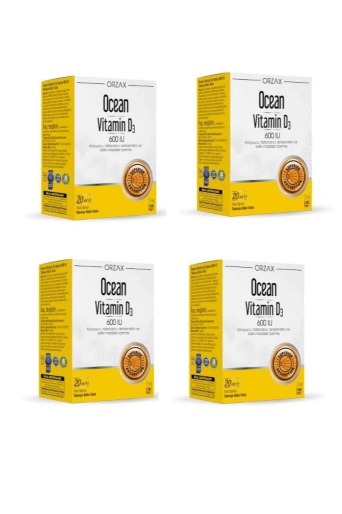 Ocean Ocean D3 Sprey 20 Ml 600 Iu*4 Adet Fiyatı, Yorumları - Trendyol