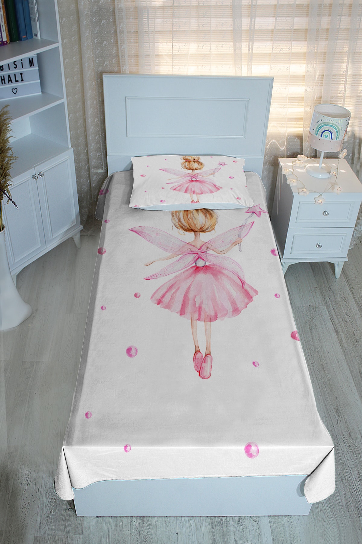 Bebişim Halı Balerin Prenses Peri Kız Desenli Pike&yatak Örtüsü(yastık ...