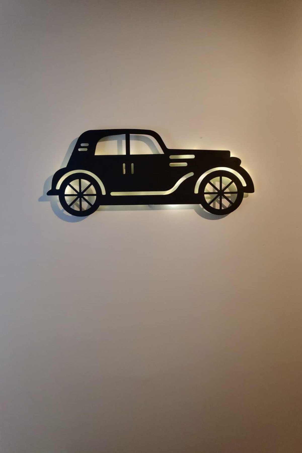 Sisso Klasik Araba Duvar Aplik Peri Ledli Duvar Süsü Nostaji Gece Lambası Fiyatı, Yorumları ...