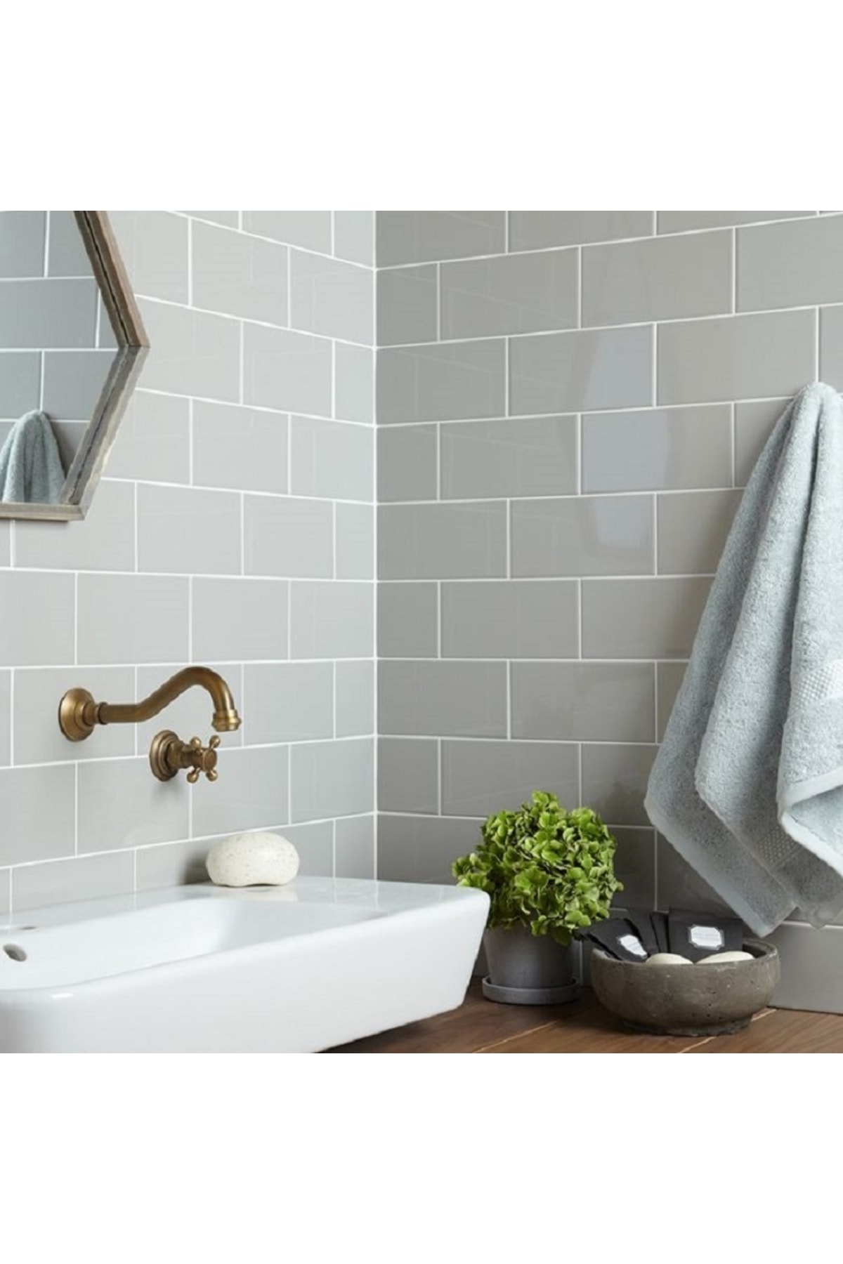 VitrA 10x20 Color Ral 7047 Açık Gri Parlak Duvar Seramiği - Fiyatı ...