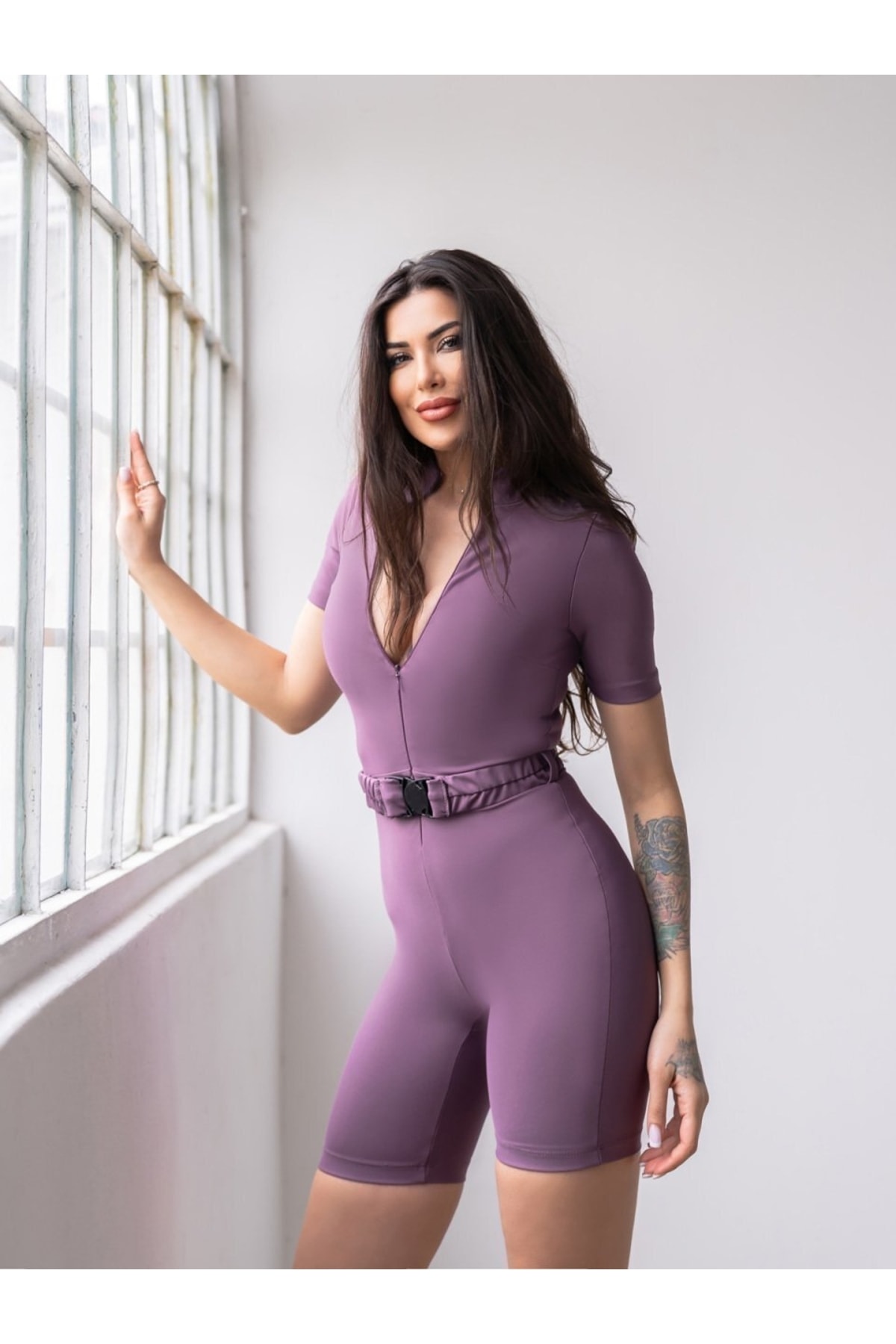 Genel Markalar Eflatun Rengi Kemerli Şort Tulum Fiyatı, Yorumları ...