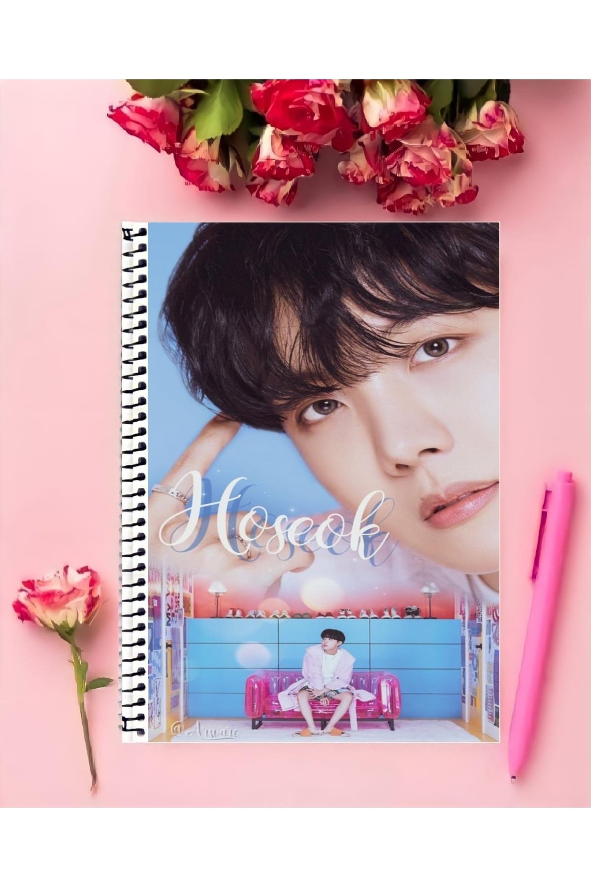 animeandyourworld Bts (suga Jin Jimin V J Hope Notebook 1 Piece Special ...