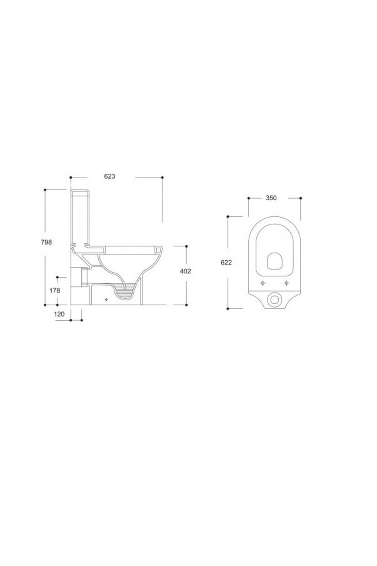 GÜRAL VİT Compact Arkadan Çıkışlı Klozet + Kapak - Fiyatı, Yorumları